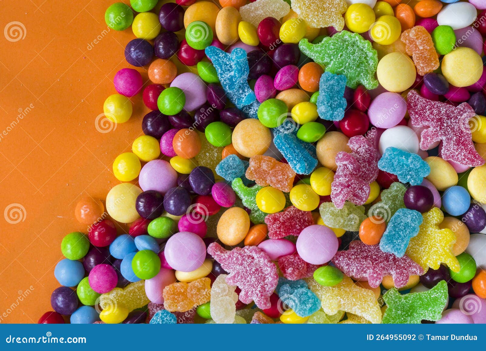 Candy on the Table, Colorful Candy Background Stock Photo - Image of ...