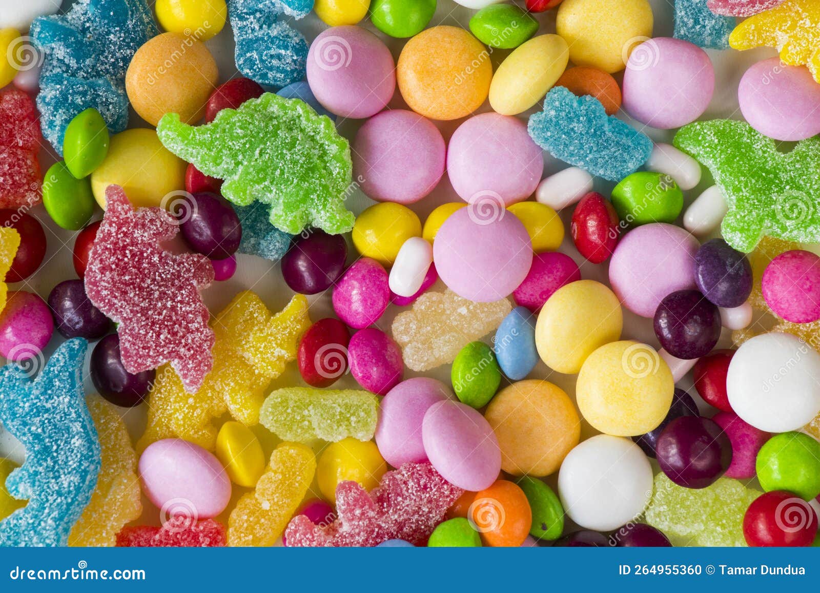 Candy on the Table, Colorful Candy Background Stock Photo - Image of ...