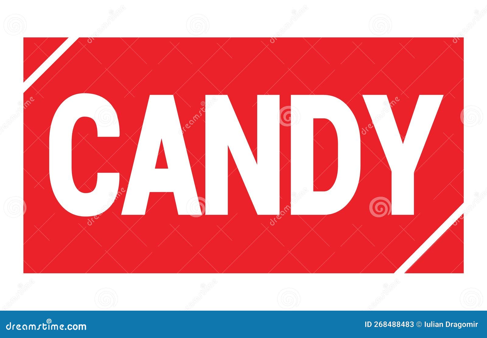CANDY Text Written on Red Stamp Sign Stock Illustration - Illustration ...