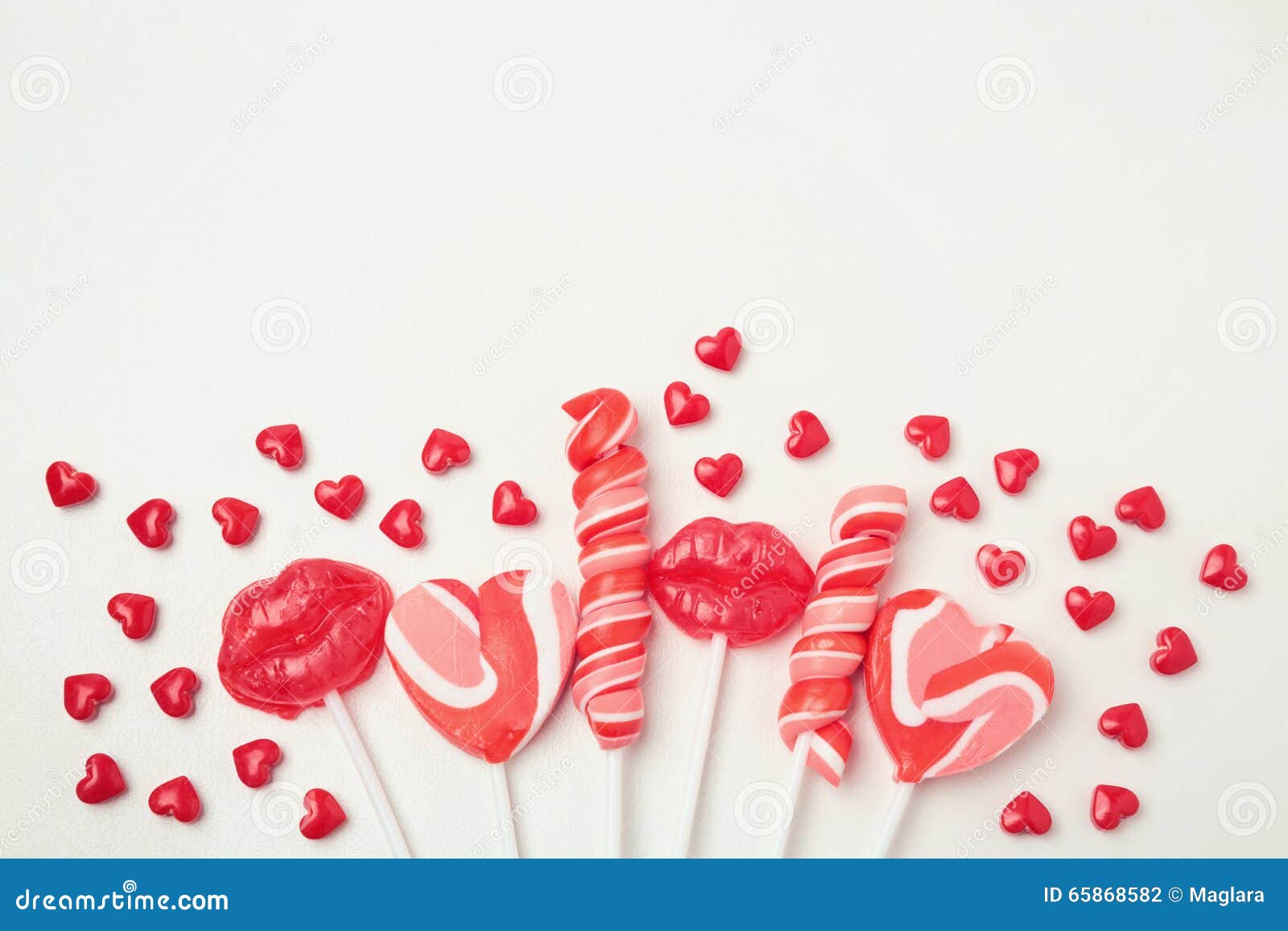 Candy for Valentine S Day Creative Background Stock Photo - Image of ...