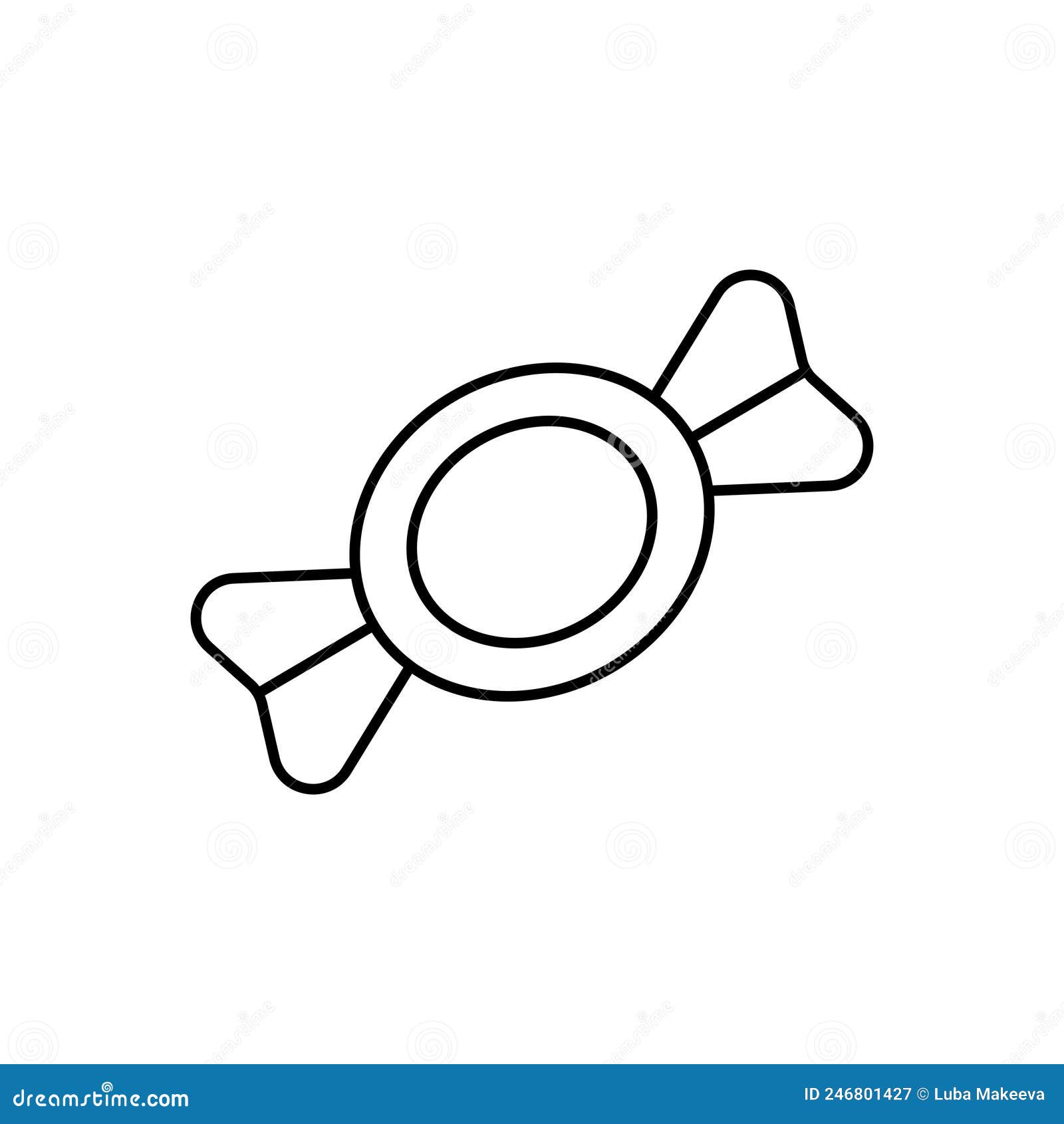 Linear Sweet Icon From Birthday Party Outline Collection. Thin Line ...