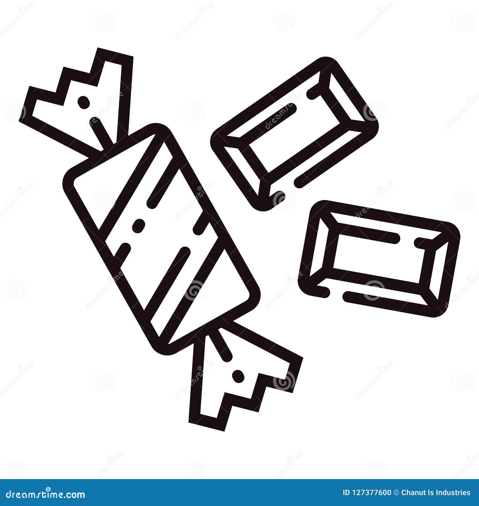 Candy Line illustration stock vector. Illustration of confection ...