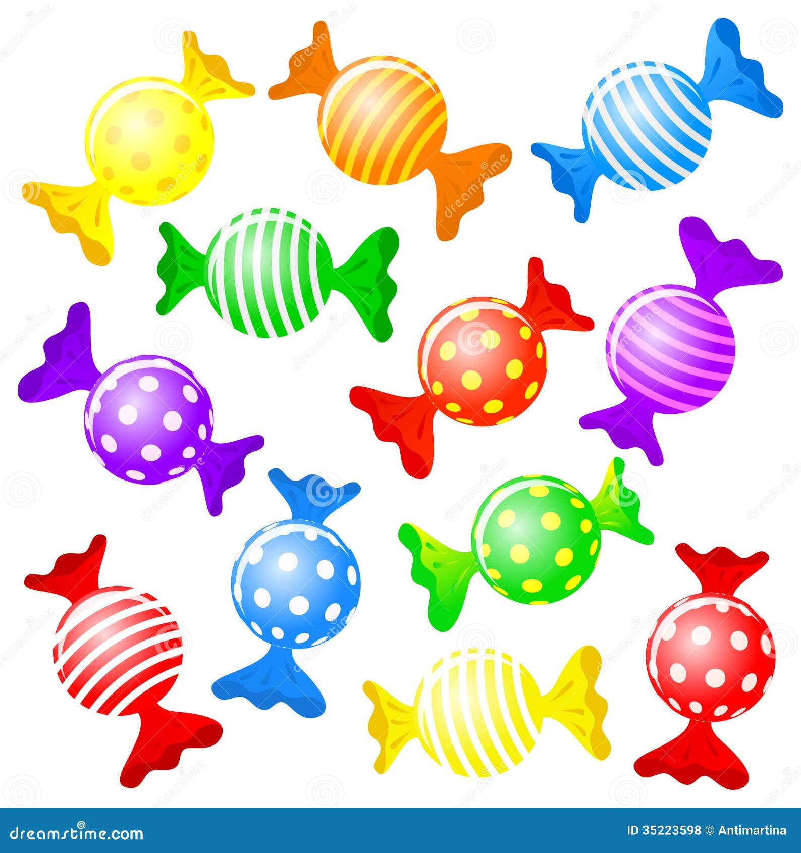 Candy stock vector. Illustration of sugar, vector, sweet - 35223598