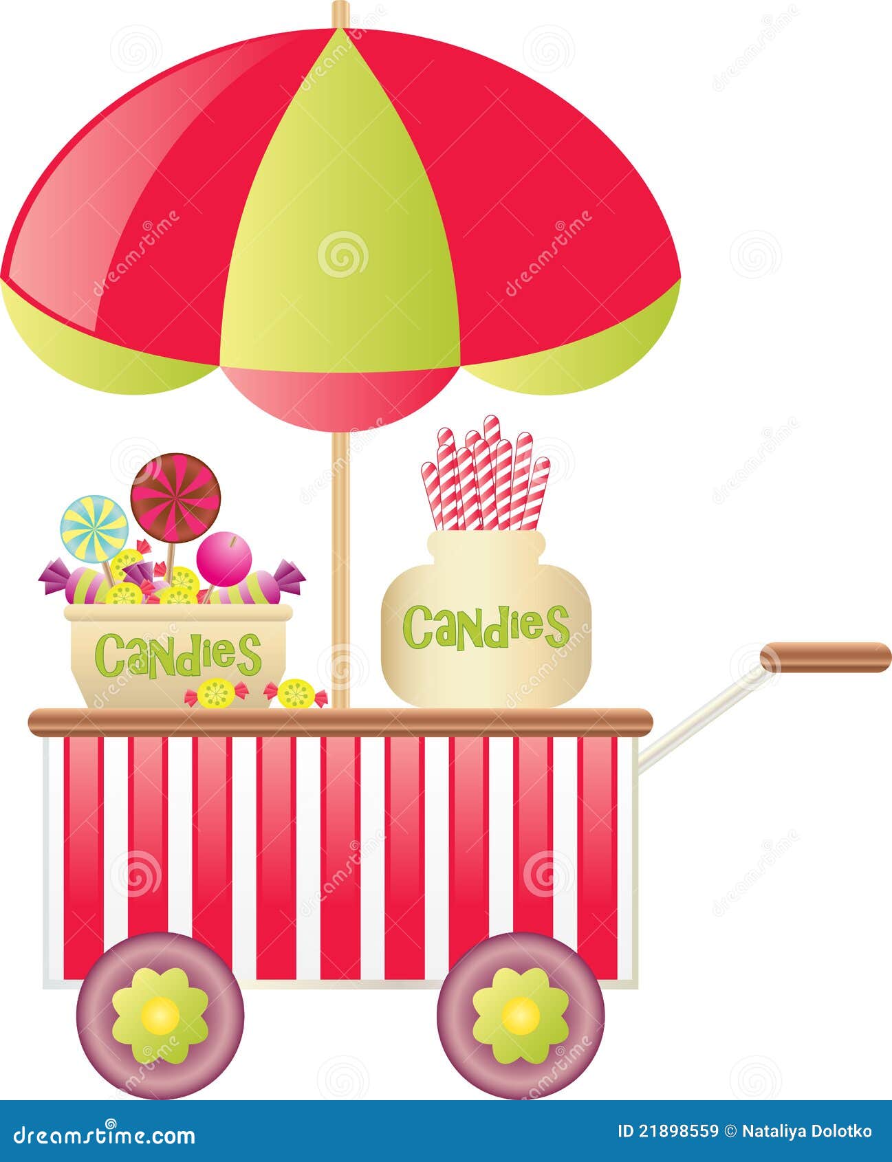 Candy wagon stock vector. Illustration of adorable, nice - 21898559