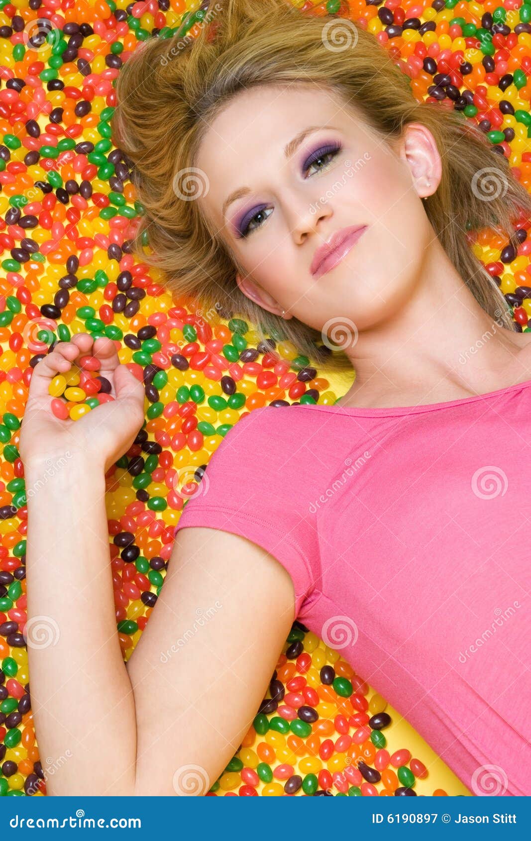 Candy Woman stock image. Image of laying, halloween, lying - 6190897