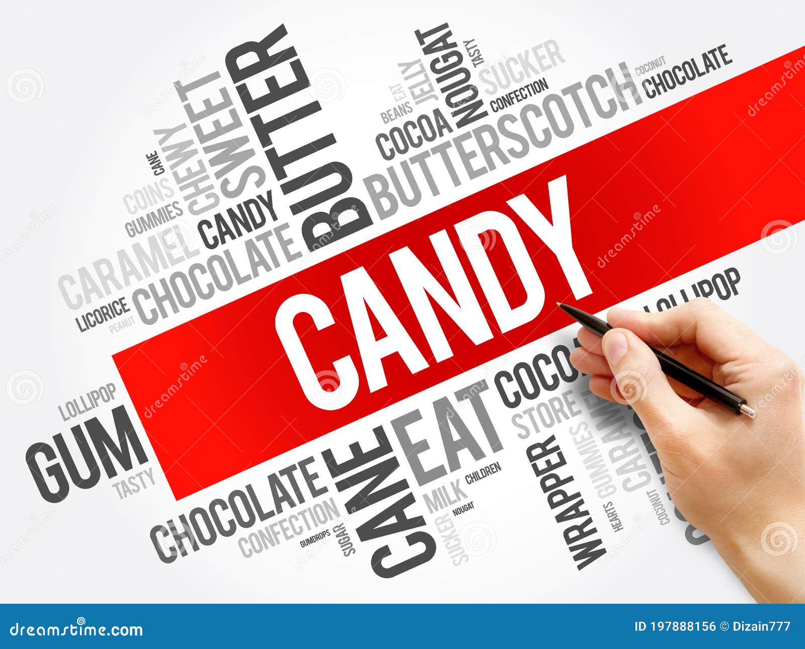 Candy Word Cloud Collage Stock Photography | CartoonDealer.com #197888156