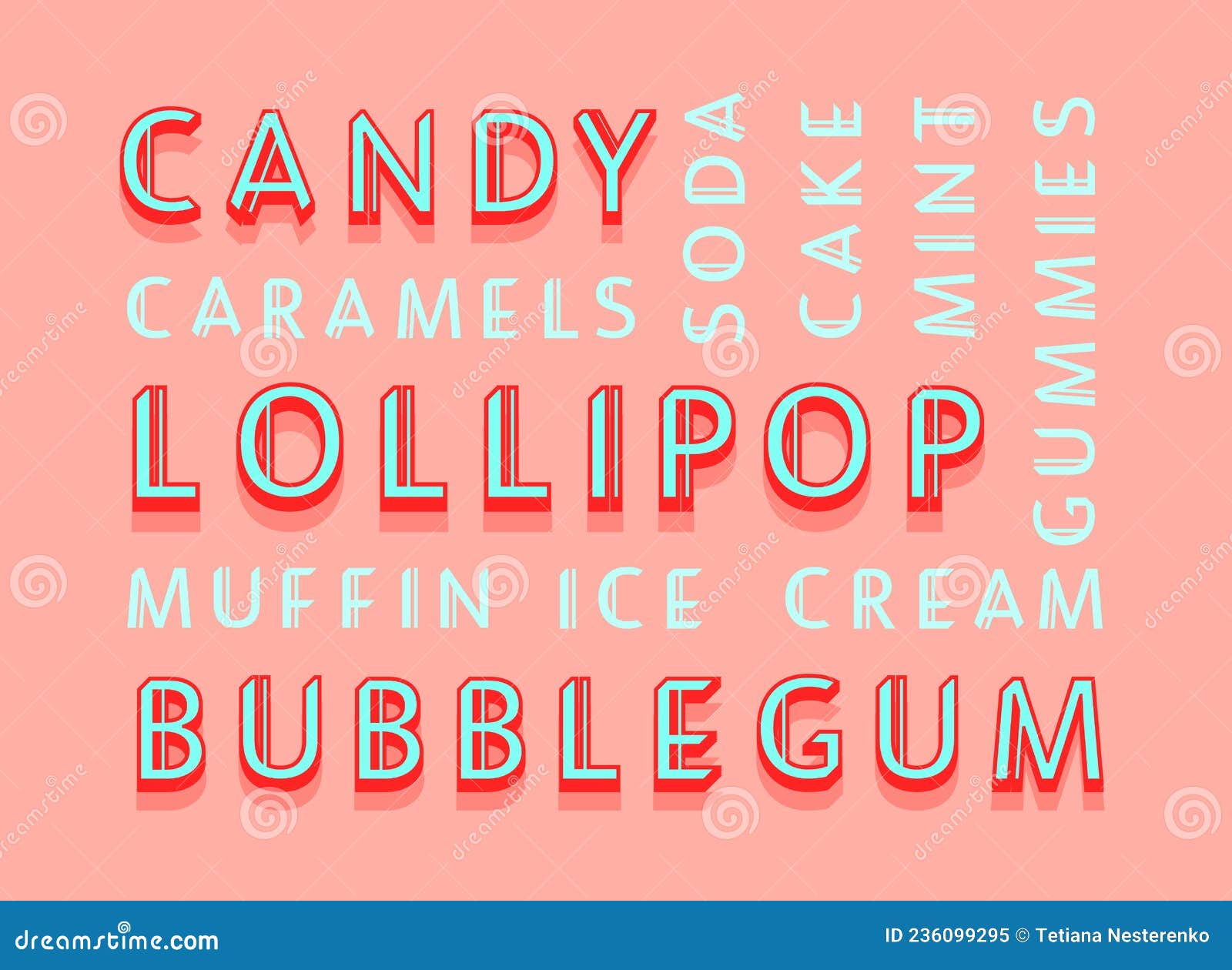 Candy Word Scramble . Educational Game For Kids. English Language ...