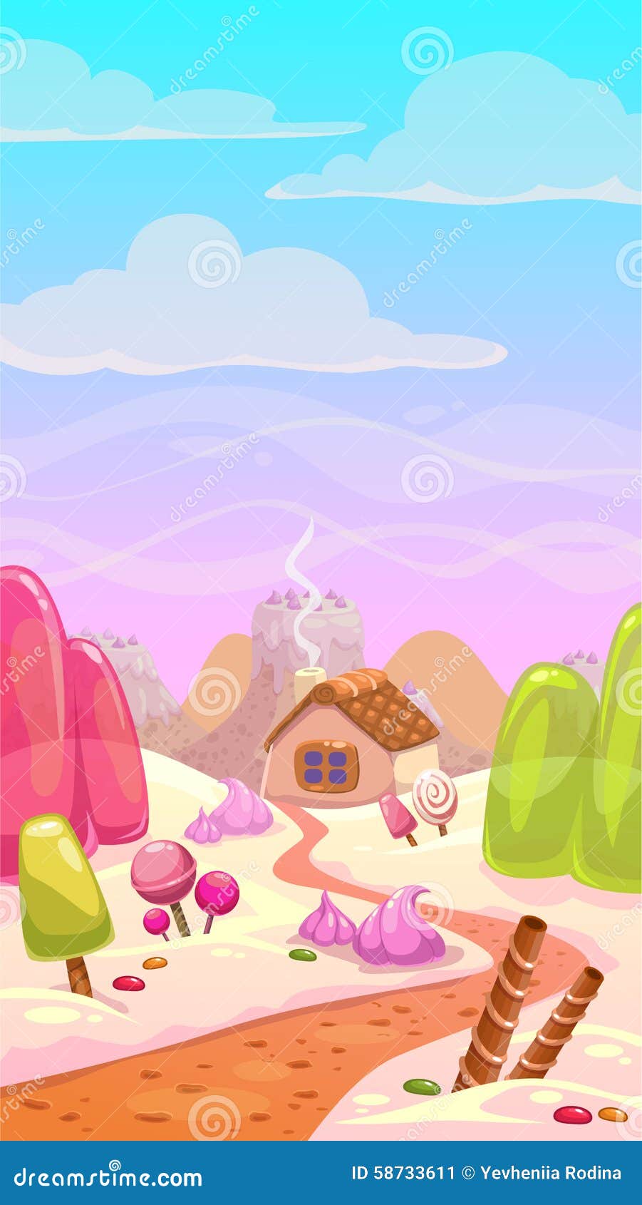 Candy World Poster. Glazed Donut, Candies, Cakes, Cookies, Chokolate ...