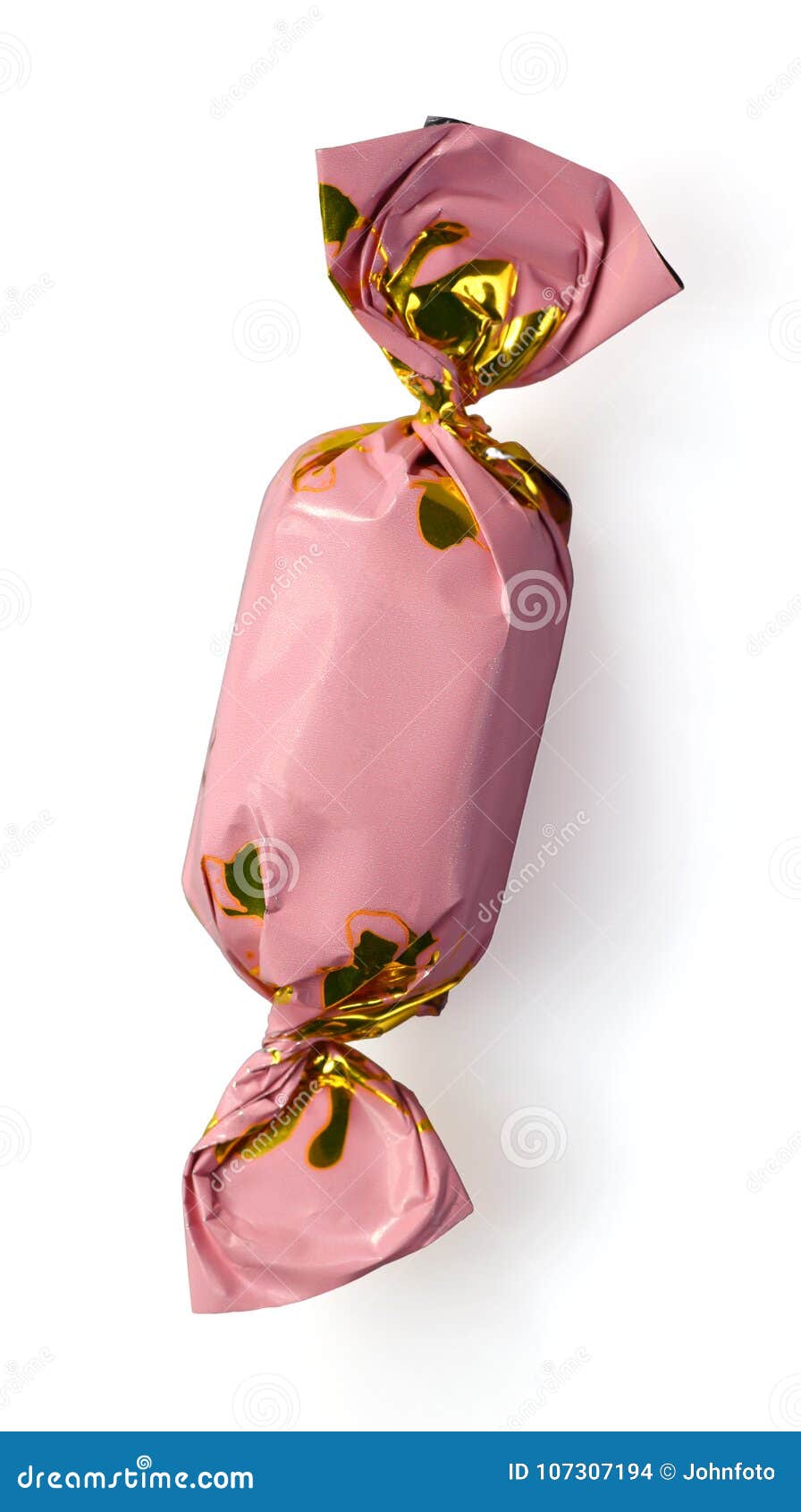 A candy wrapped stock photo. Image of chocolate, glossy - 107307194