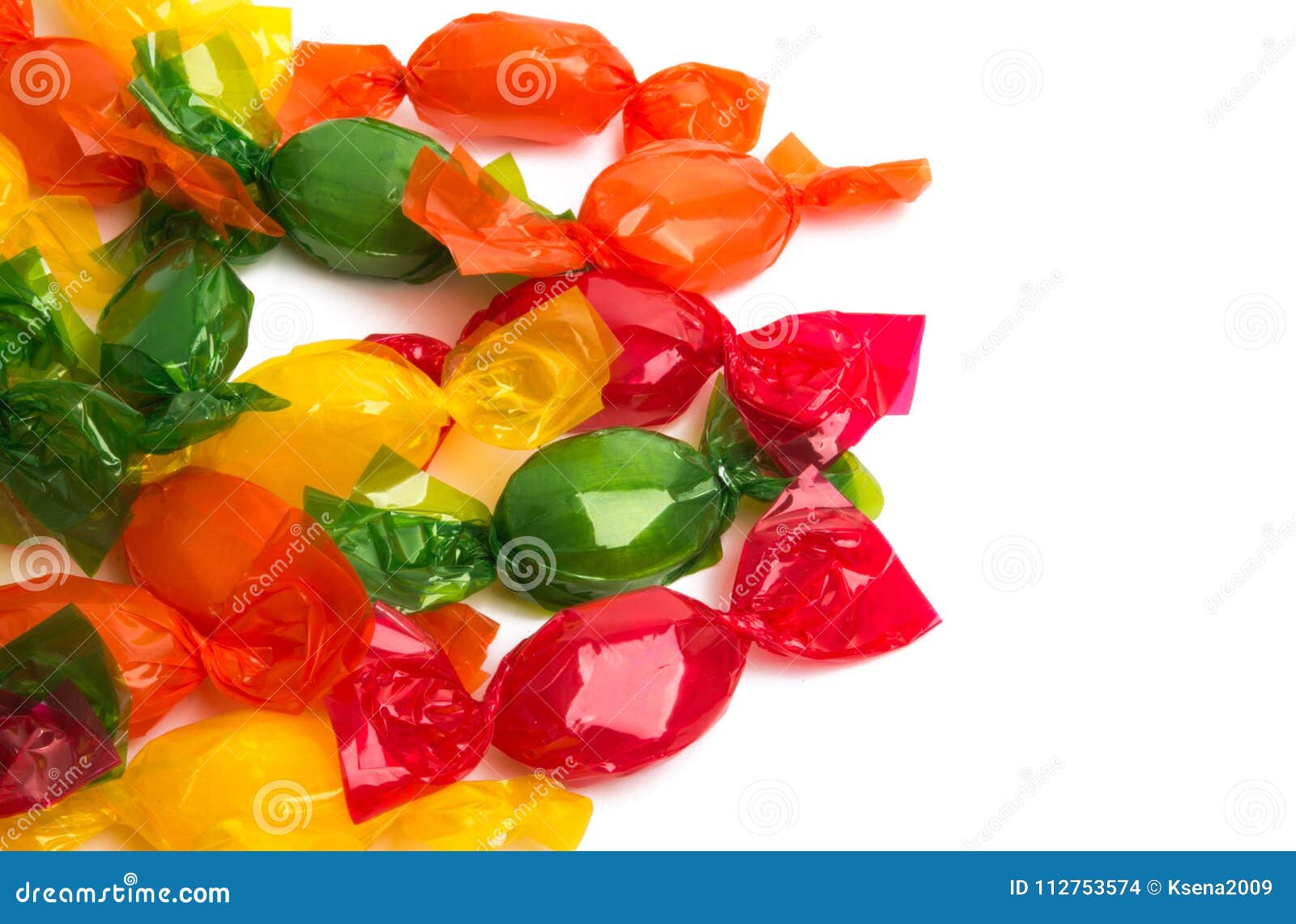 Candy in wrapper stock photo. Image of background, wrapper - 112753574