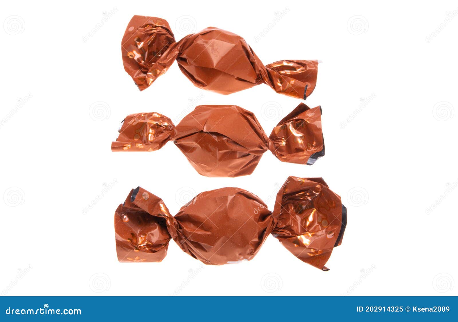 Candy in wrapper isolated stock image. Image of bright - 202914325