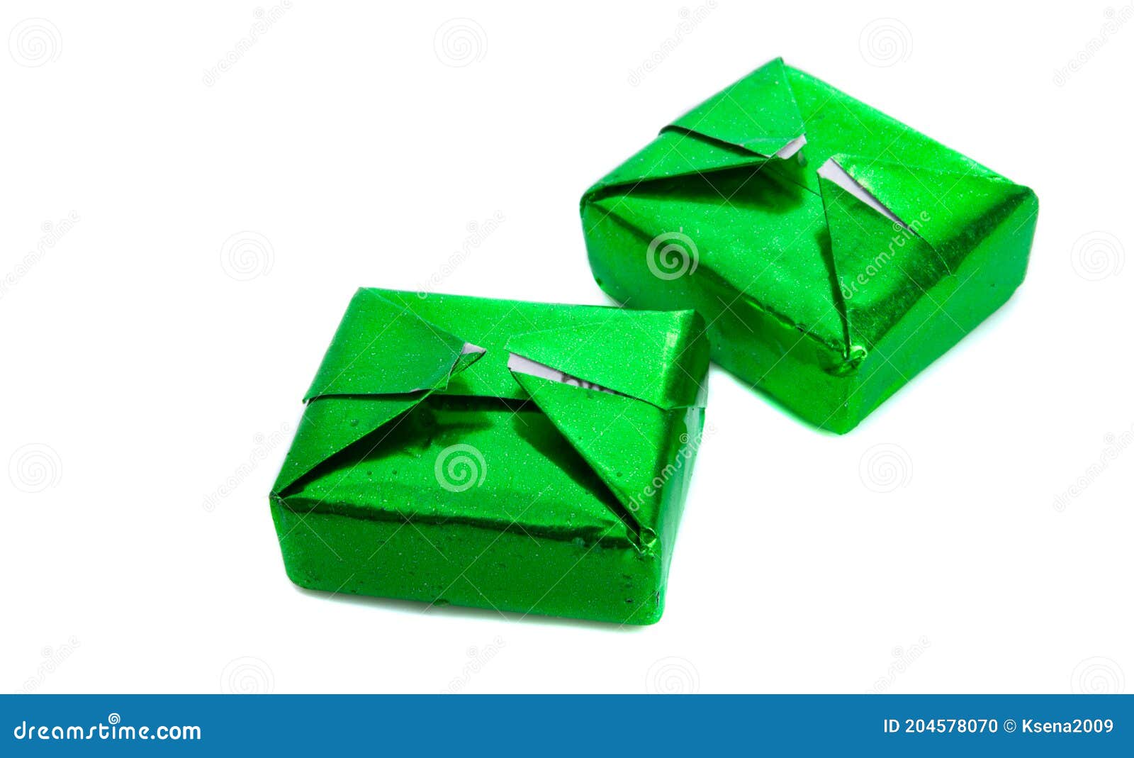 Candy in wrapper isolated stock photo. Image of foil - 204578070