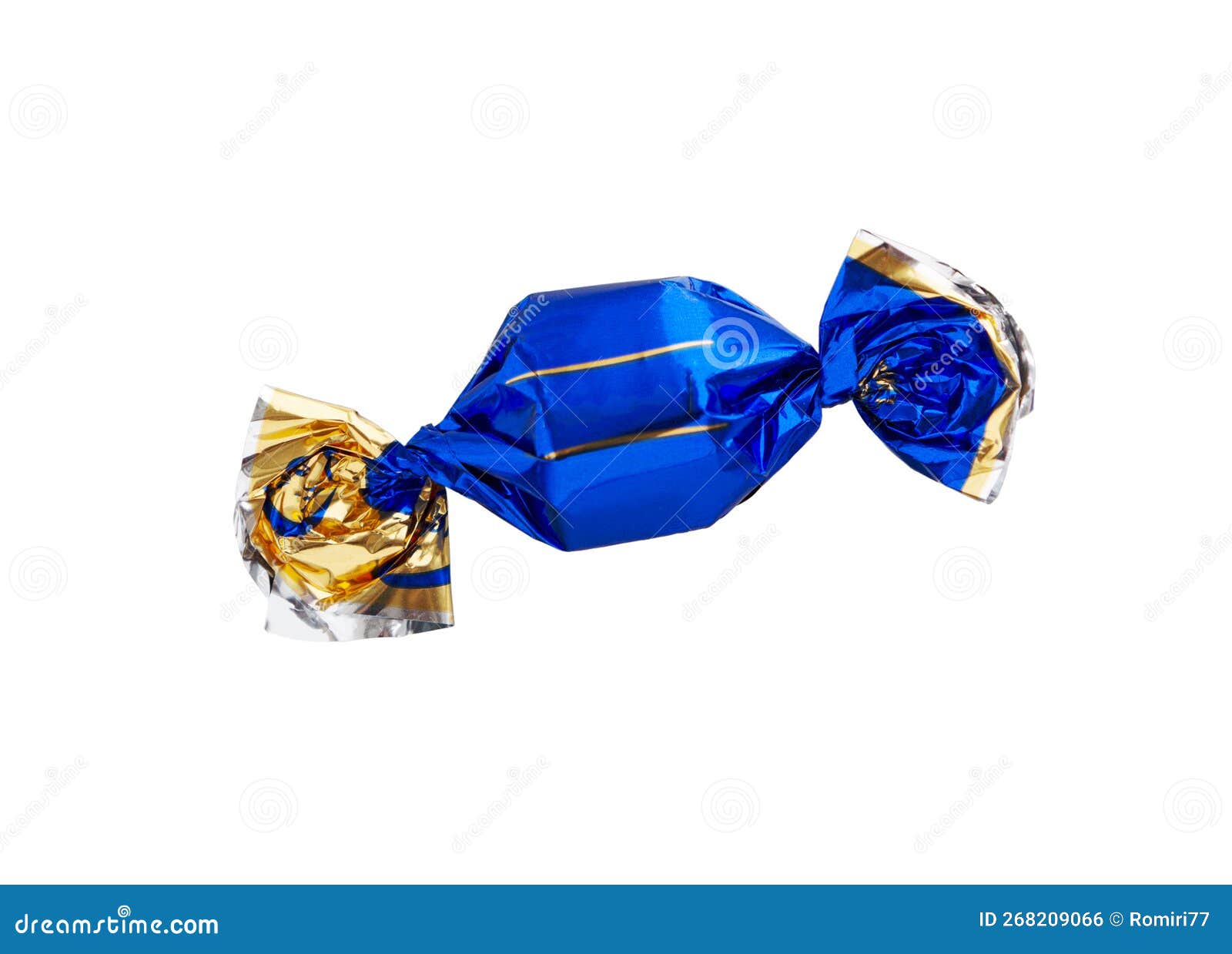 Candy wrapper on white stock photo. Image of single - 268209066