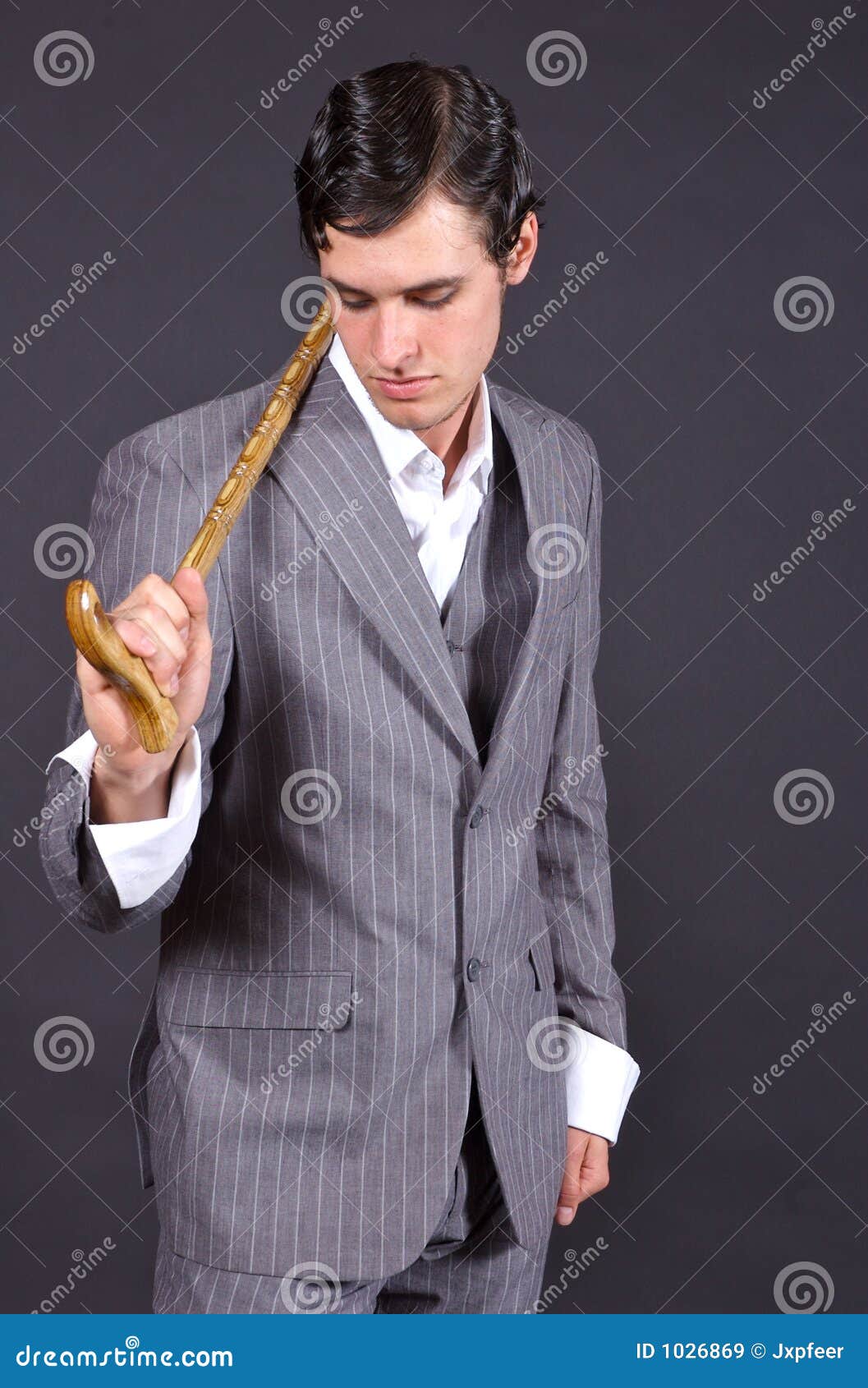 Cane stock image. Image of businessman, fancy, cane, pinstripe - 1026869