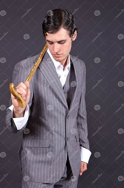 Cane stock image. Image of businessman, fancy, cane, pinstripe - 1026869