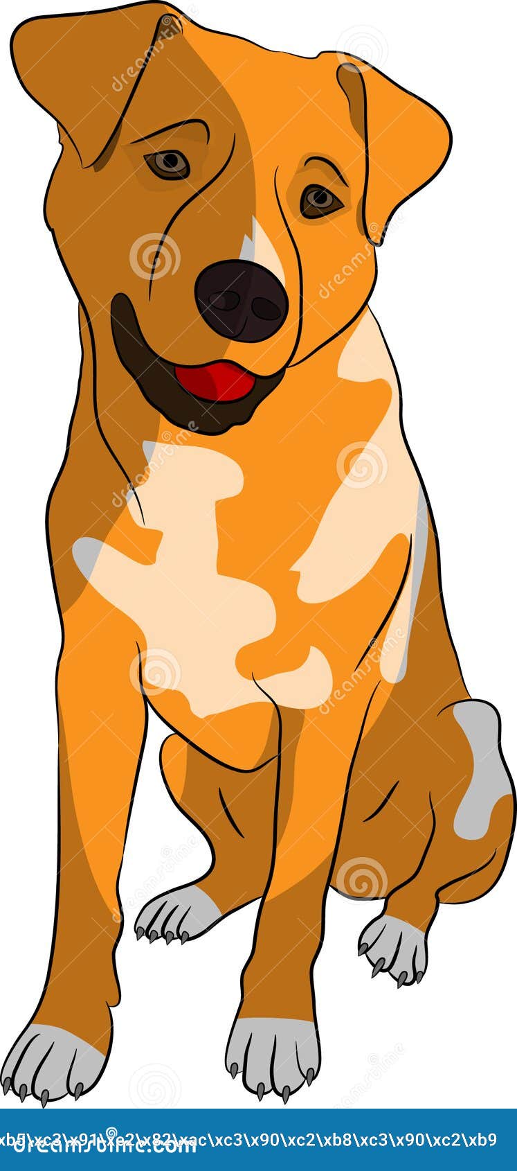 Cane illustrazione vettoriale. Illustrazione di animale - 56394056