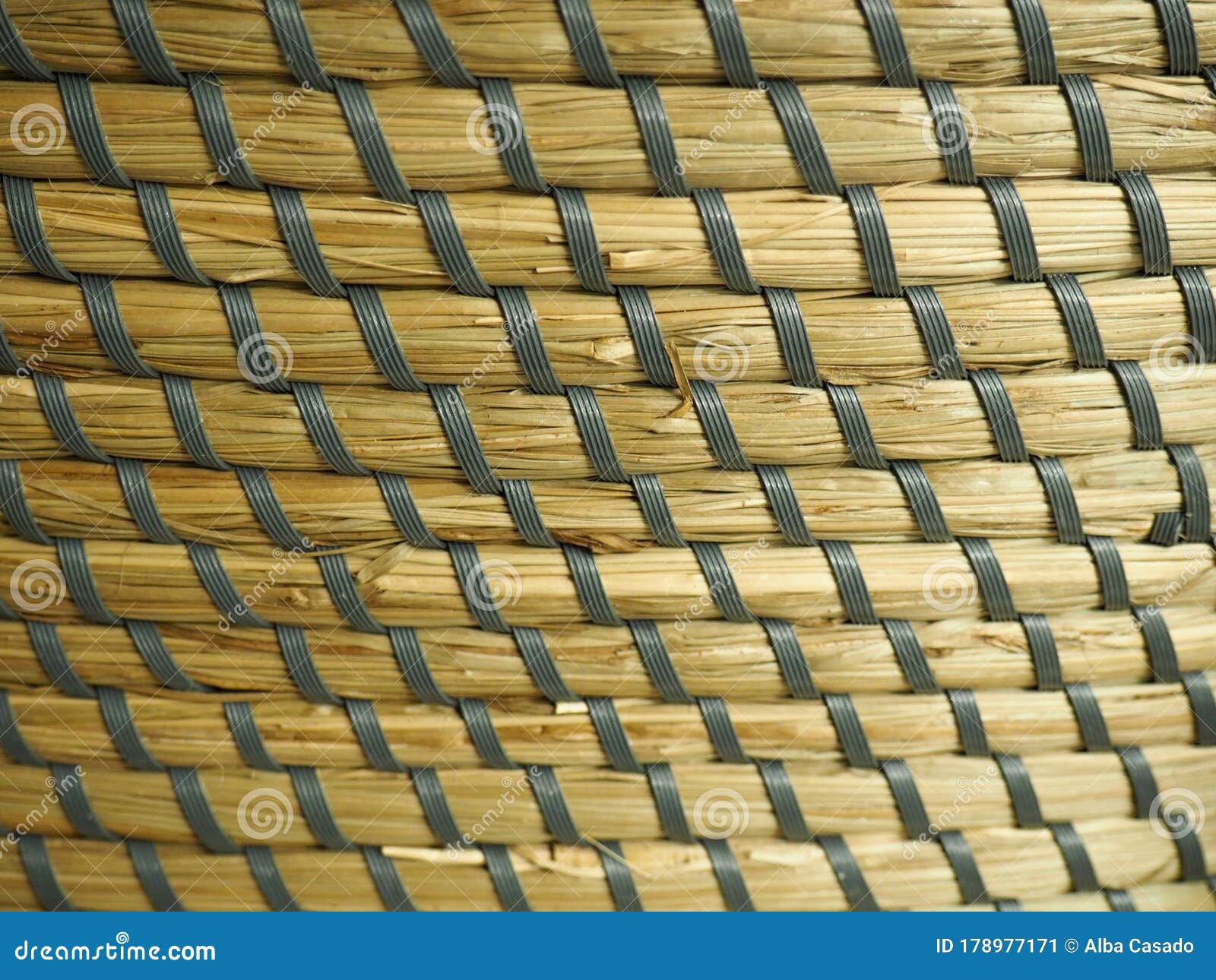 Cane Basket Closeup Texture Stock Image - Image of vintage, mesh: 178977171