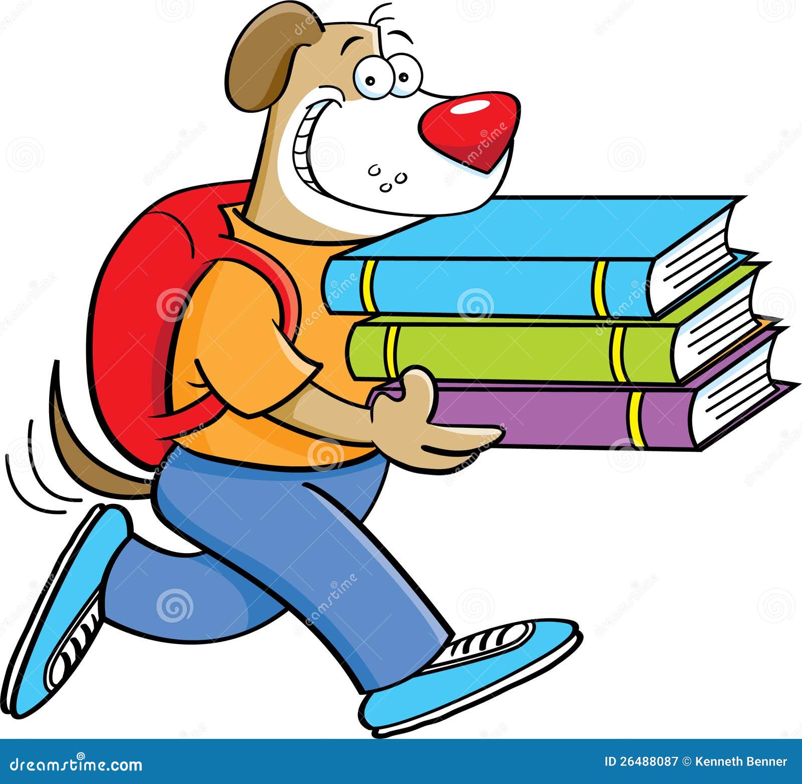 Cane del banco illustrazione vettoriale. Illustrazione di sorridere ...