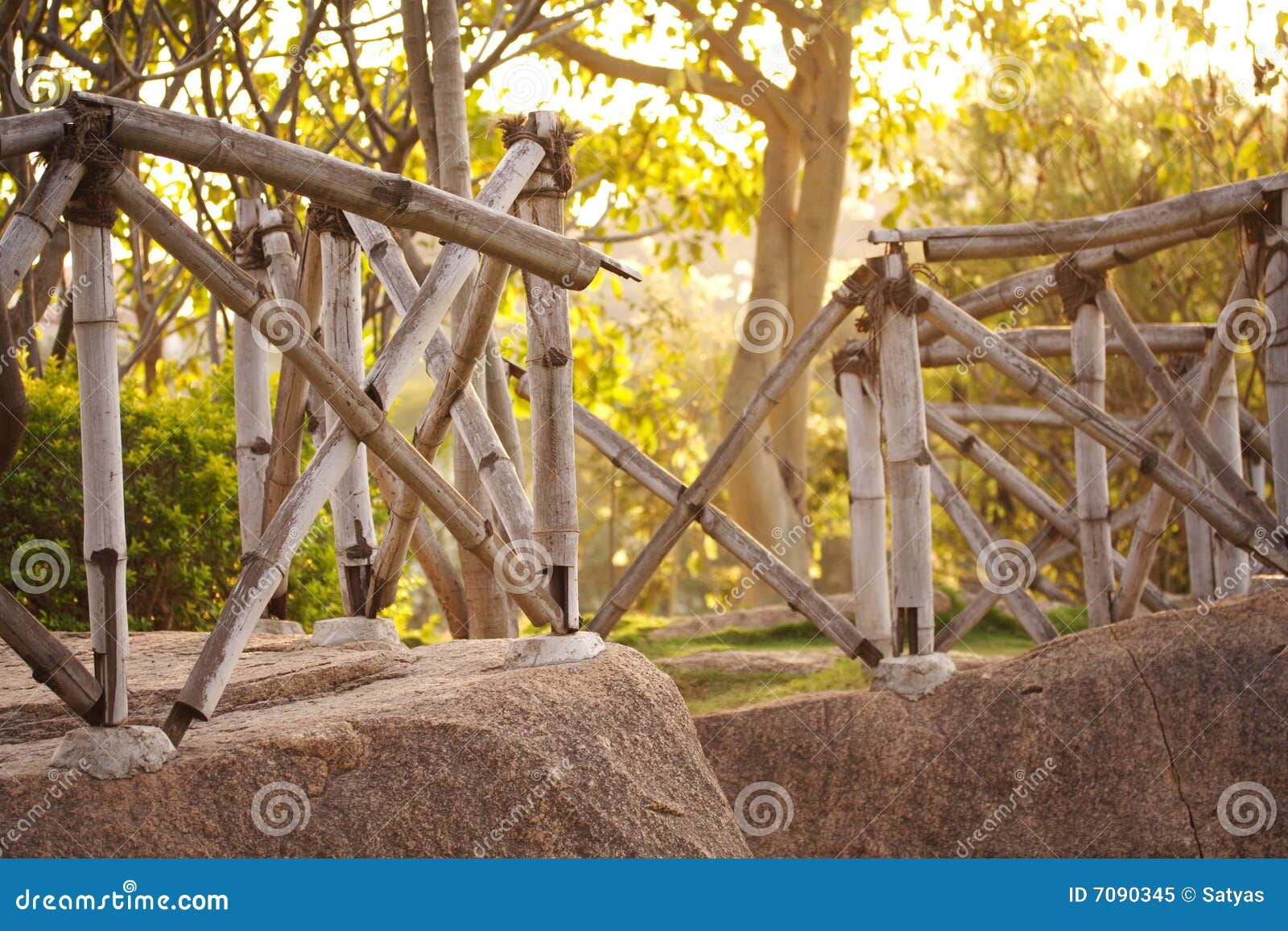 Cane fence stock image. Image of garden, outdoor, cane - 7090345
