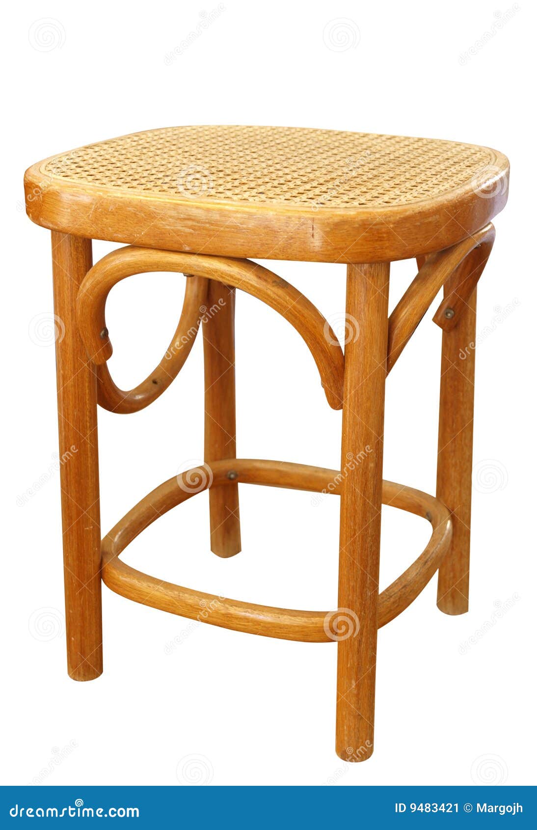 Cane Stool stock image. Image of lovely, wicker, curved - 9483421