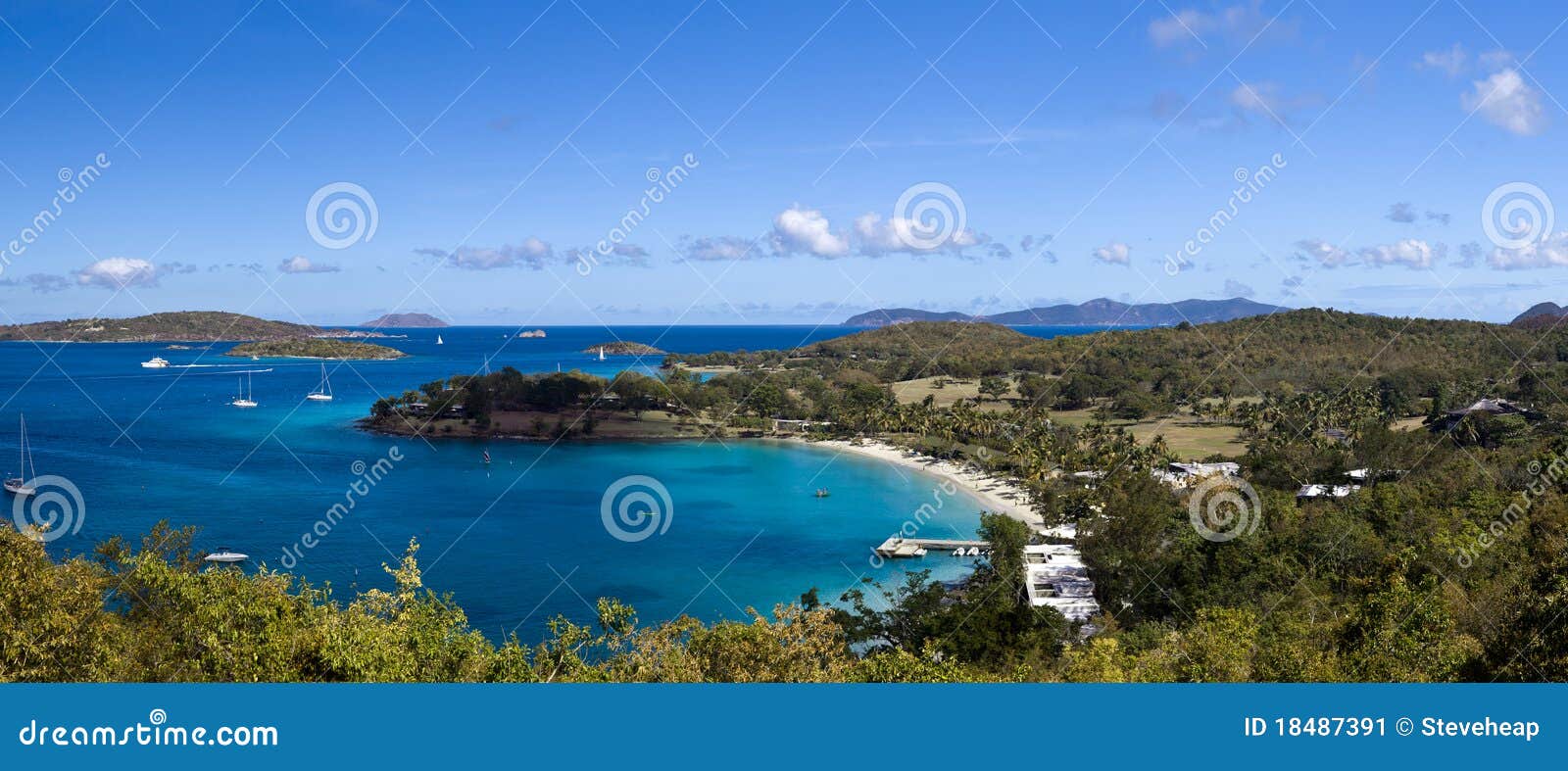 Caneel Bay on St John stock image. Image of resort, tropical - 18487391