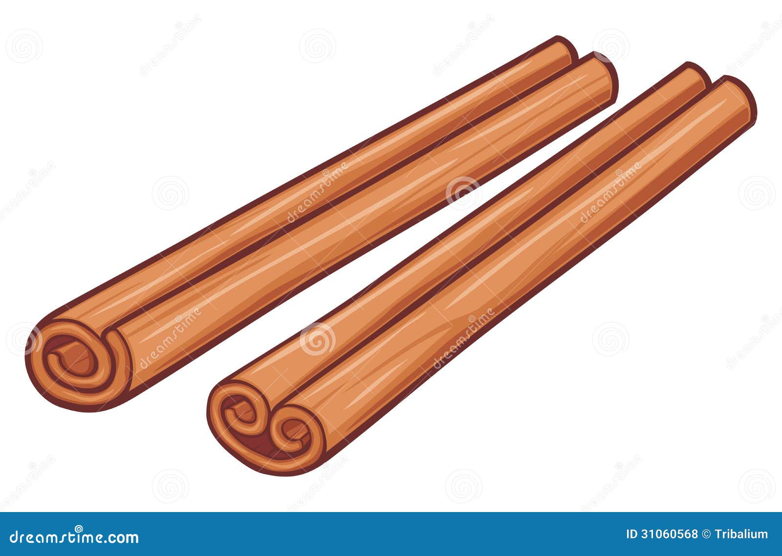 Canela ilustración del vector. Ilustración de perfumado - 31060568