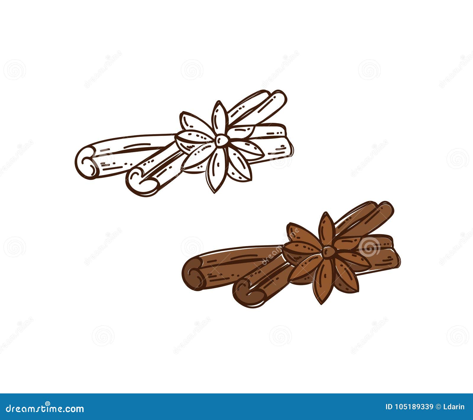 Canela Del Icono Del Vector Ilustración del Vector - Ilustración de ...