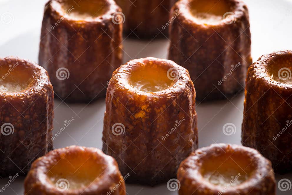 Canele or Cannele Custard Cakes Stock Photo - Image of pastries, pastry ...