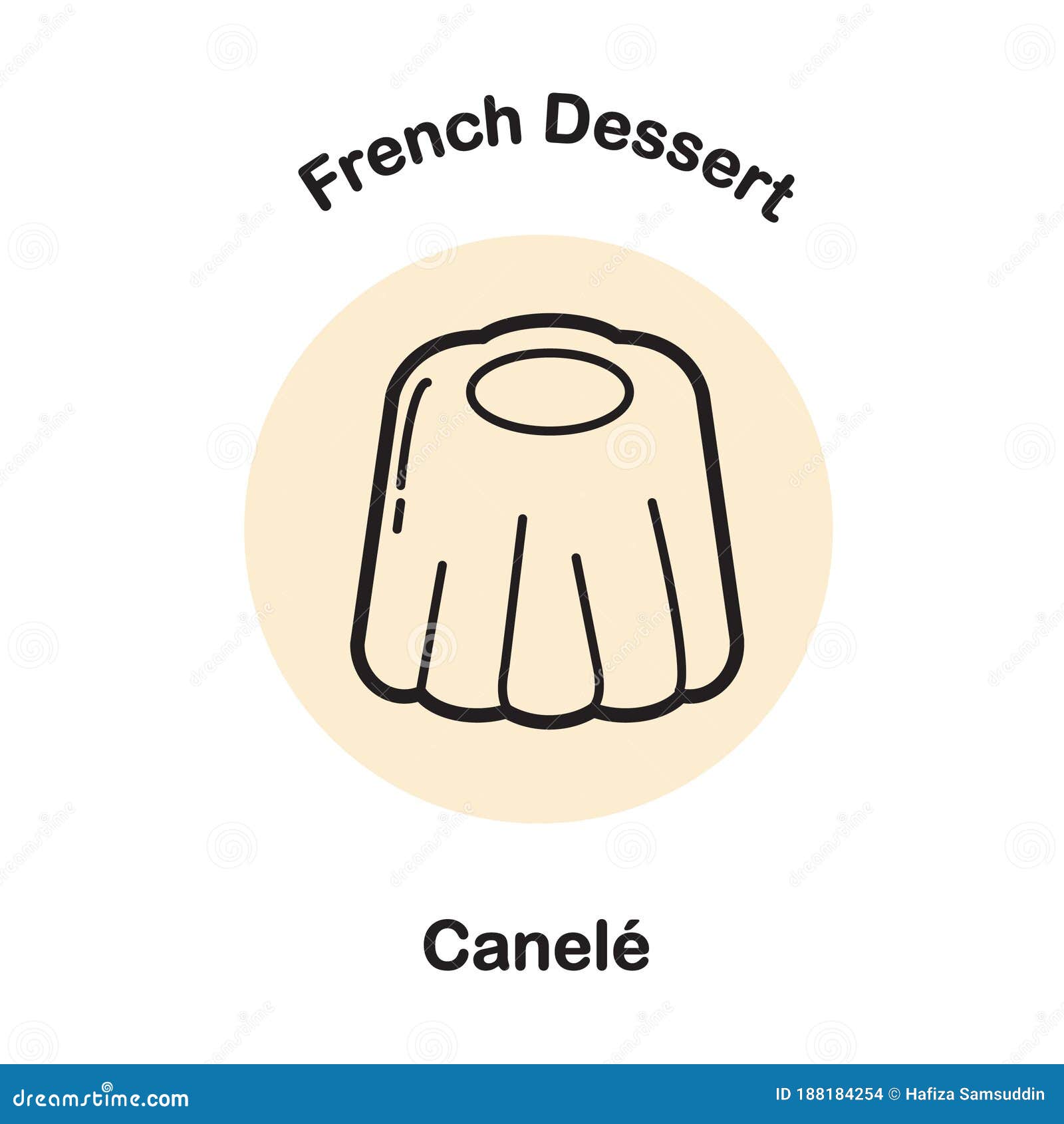 Canele. Vector Illustration Decorative Design Stock Vector ...