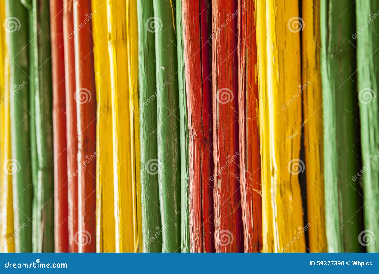 Canes with reggae colors stock photo. Image of striped - 59327390