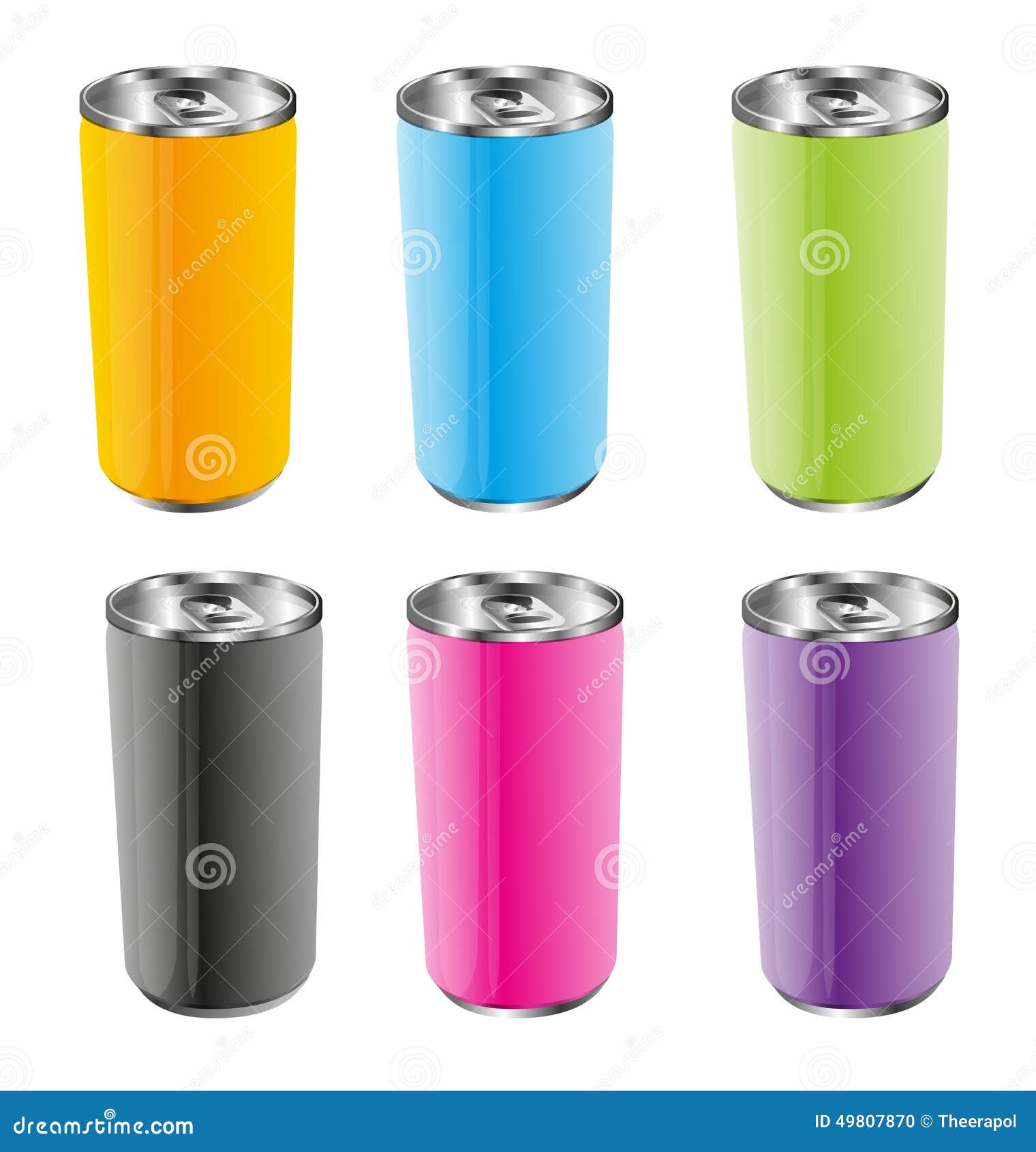 Canette illustration de vecteur. Illustration du métallique - 49807870