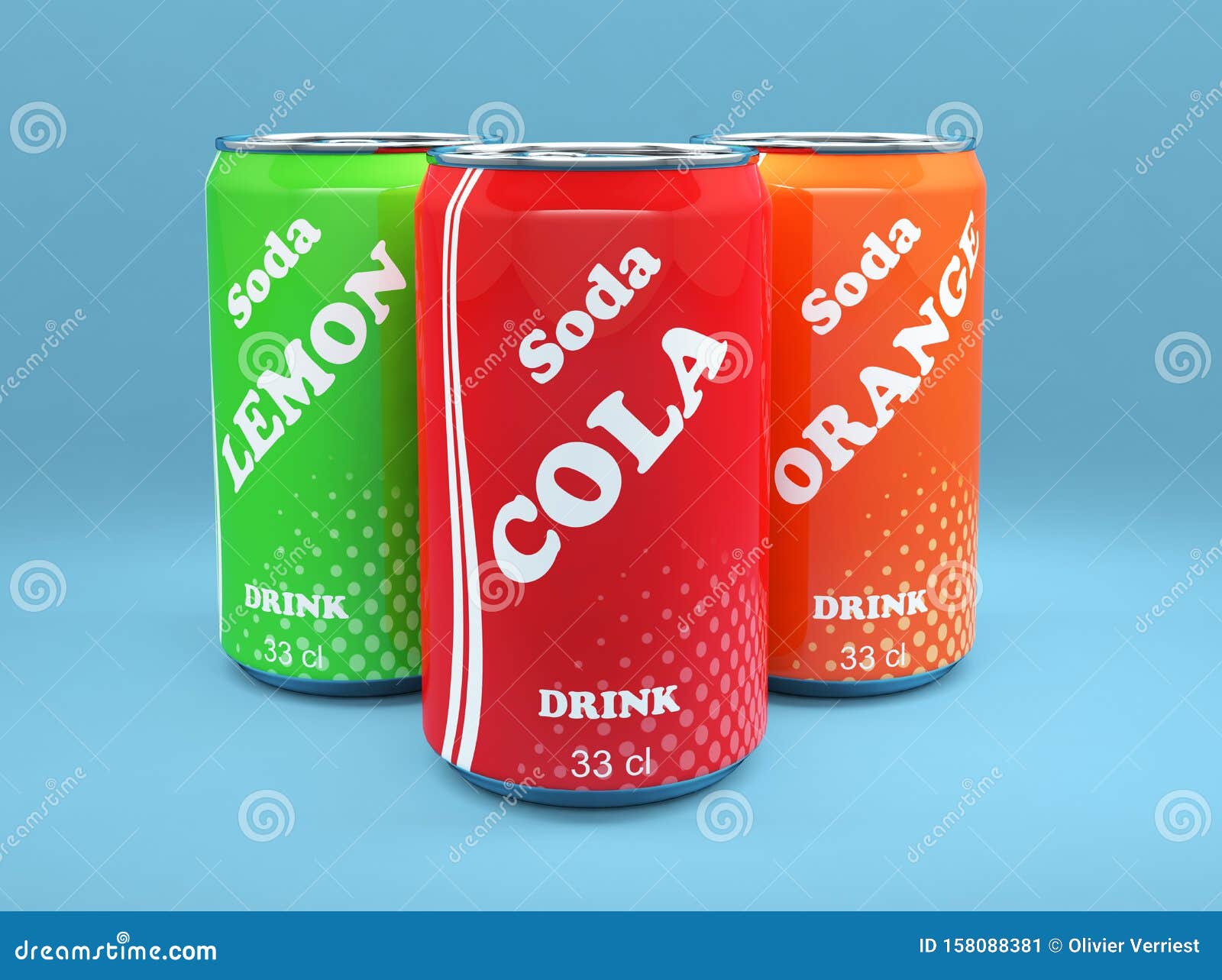 Canettes De Soda Boisson Gazeuse Image stock - Image du carbonaté ...