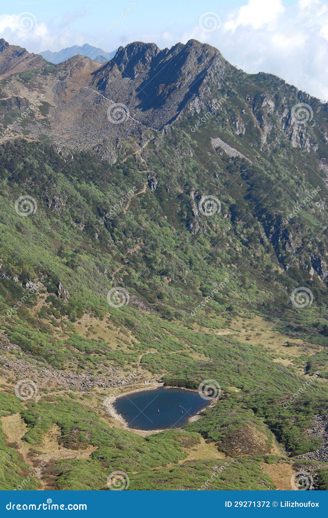 Cang Mountain in Southwest China Stock Photo - Image of lake, high ...