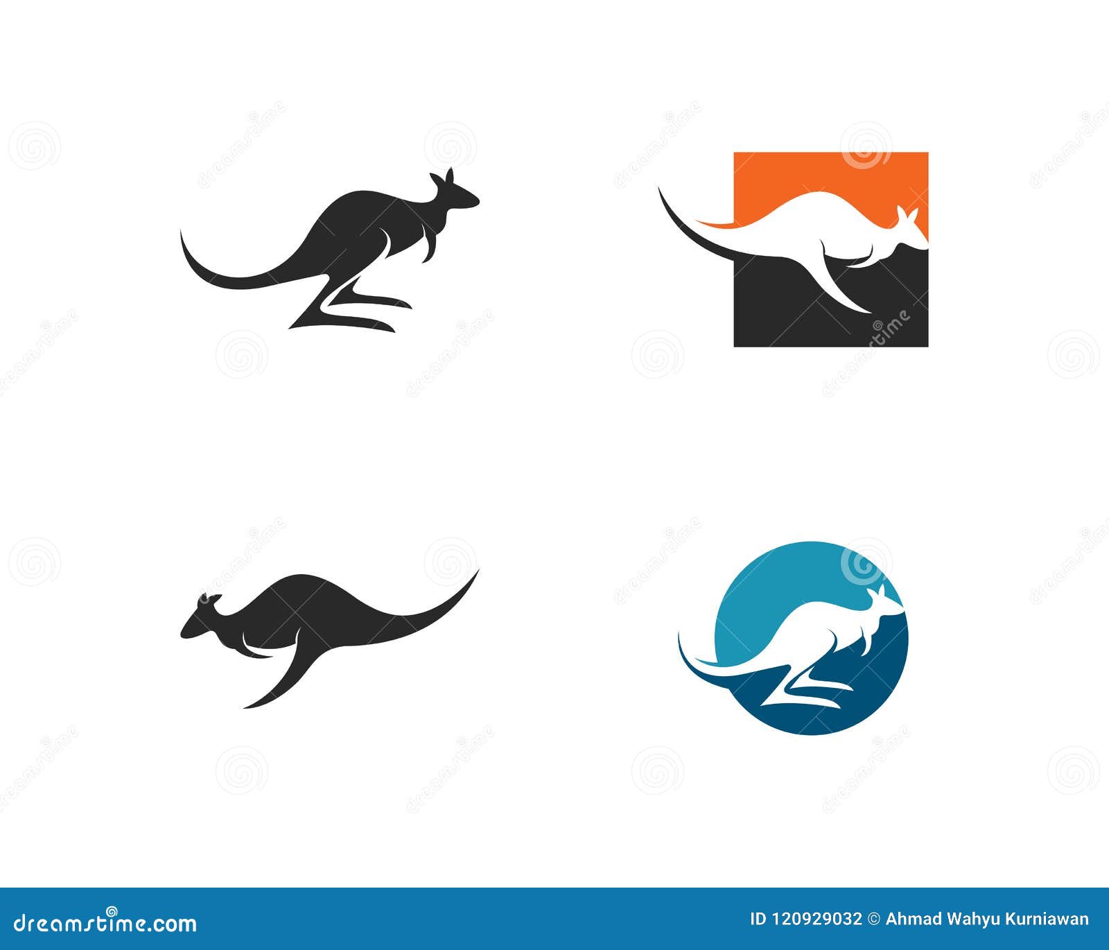Canguro Logo Template ilustración del vector. Ilustración de muestra ...