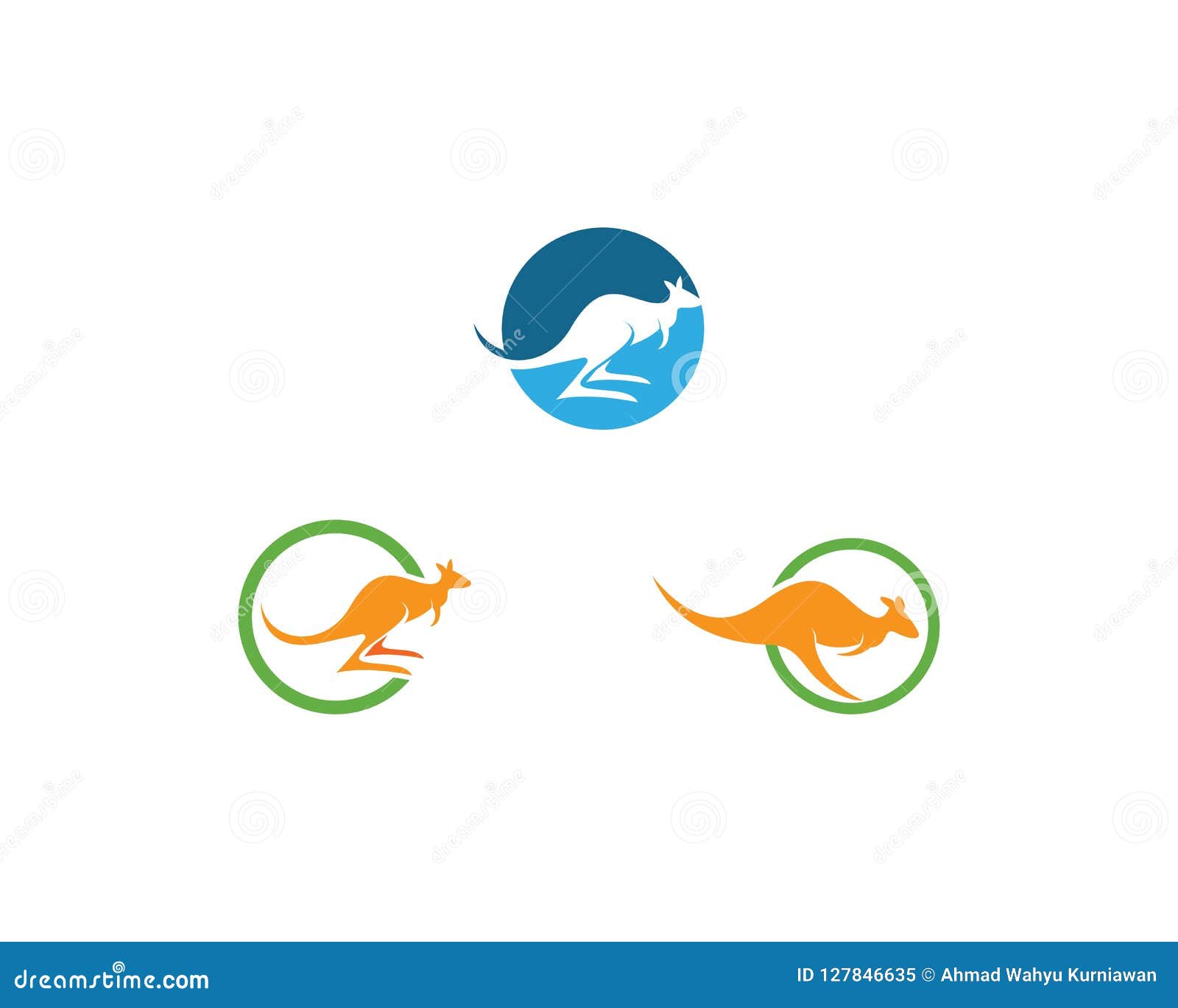 Canguro Logo Template ilustración del vector. Ilustración de corrida ...