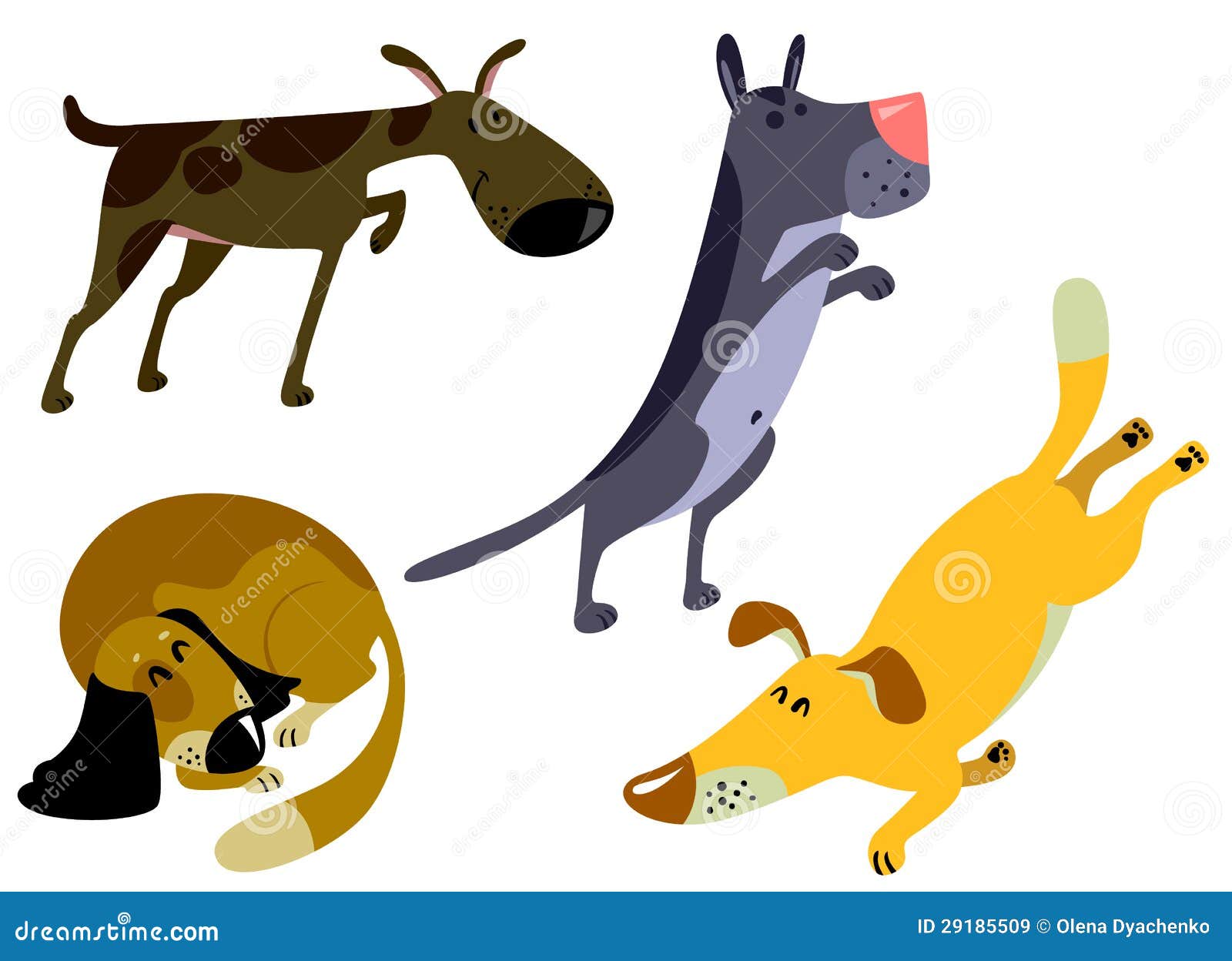Cani illustrazione vettoriale. Illustrazione di animali - 29185509