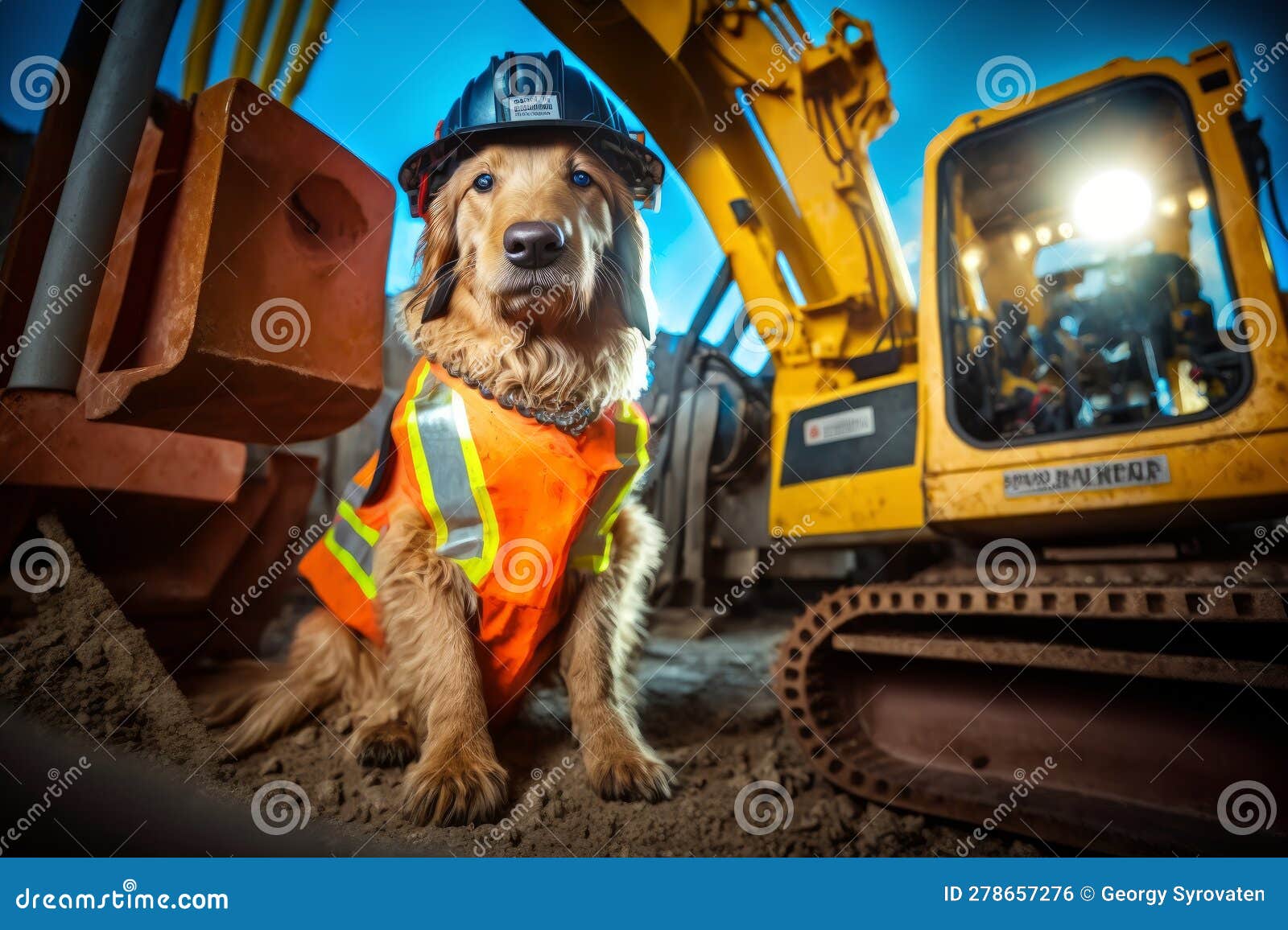 Canine Construction Crew: Epic 32k Composition with Tilt Blur and VR ...
