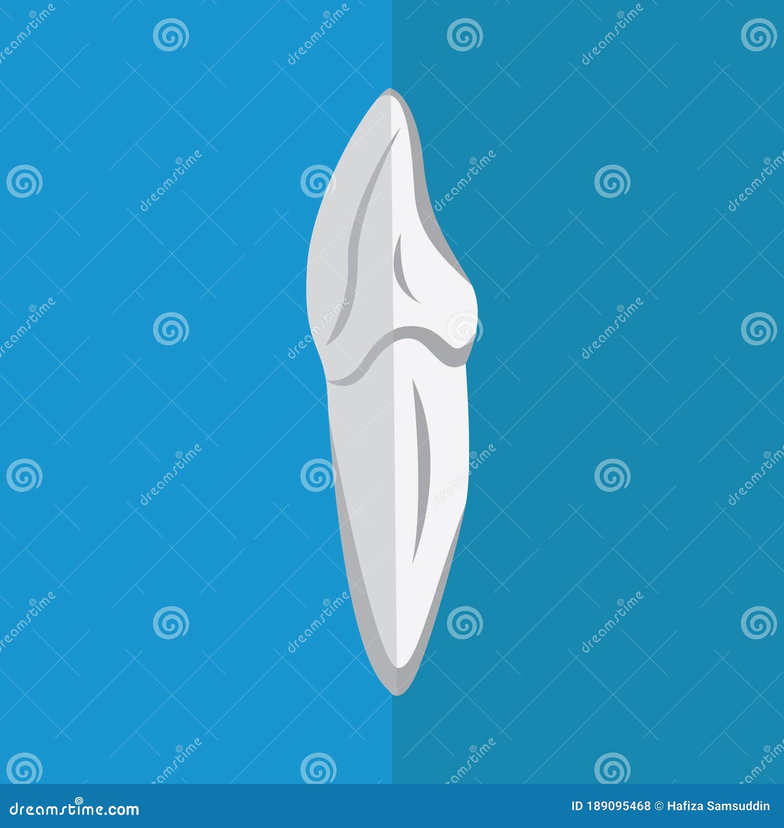 Canine Tooth. Vector Illustration Decorative Design Stock Vector ...