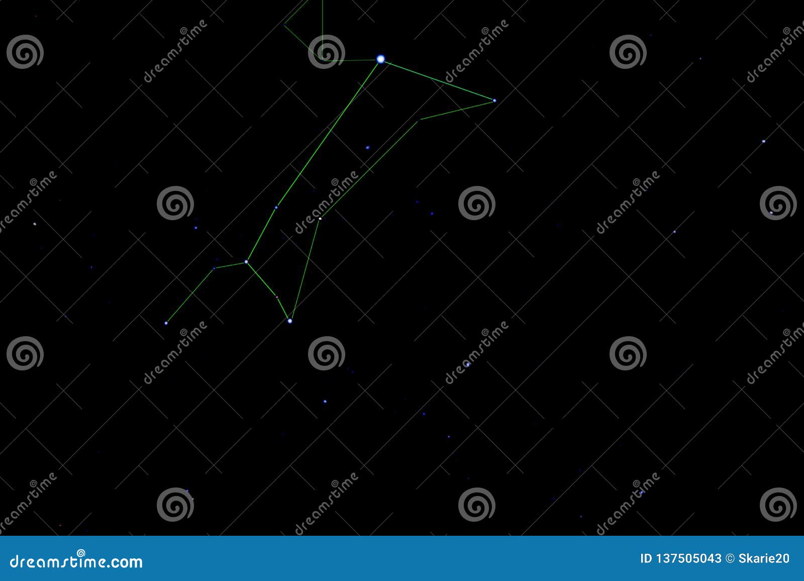 Canis Major Constellation. Star Cluster Messier 41 Stock Image - Image ...