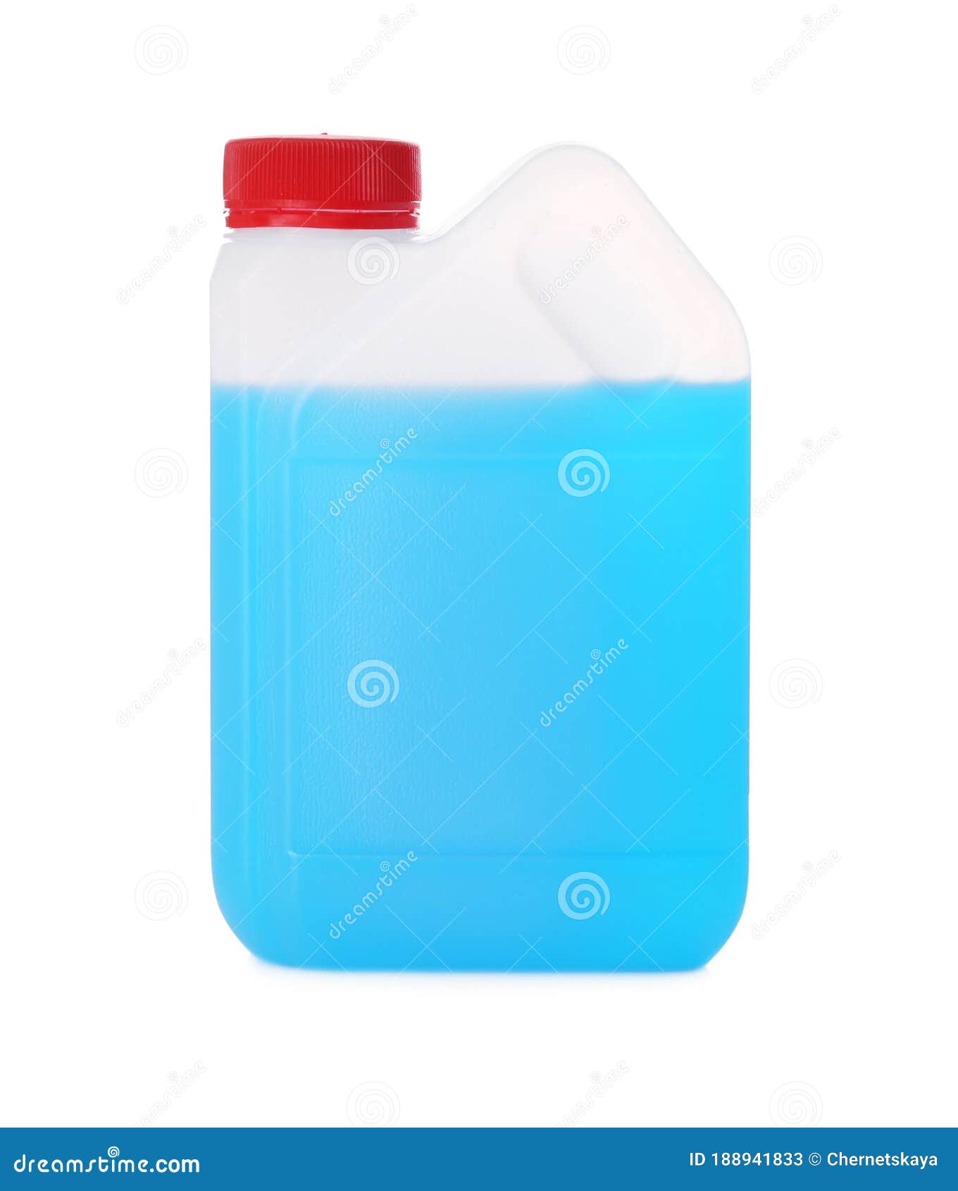 Canister with Blue Liquid Isolated Stock Image - Image of machine, blue ...