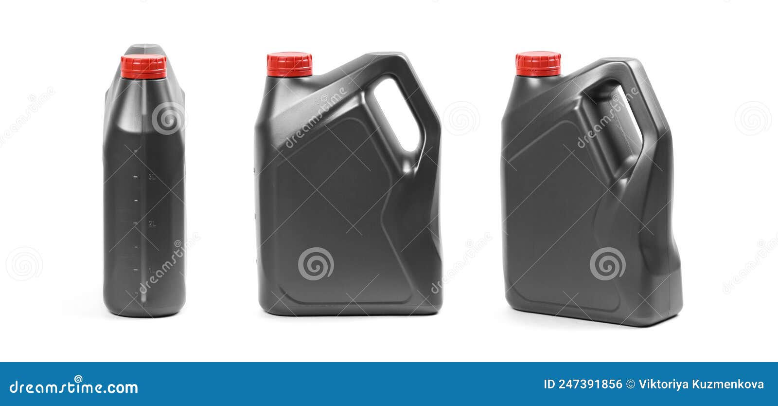 Canister of Engine Oil 4 Liters. from Different Angles. Close Up Stock ...