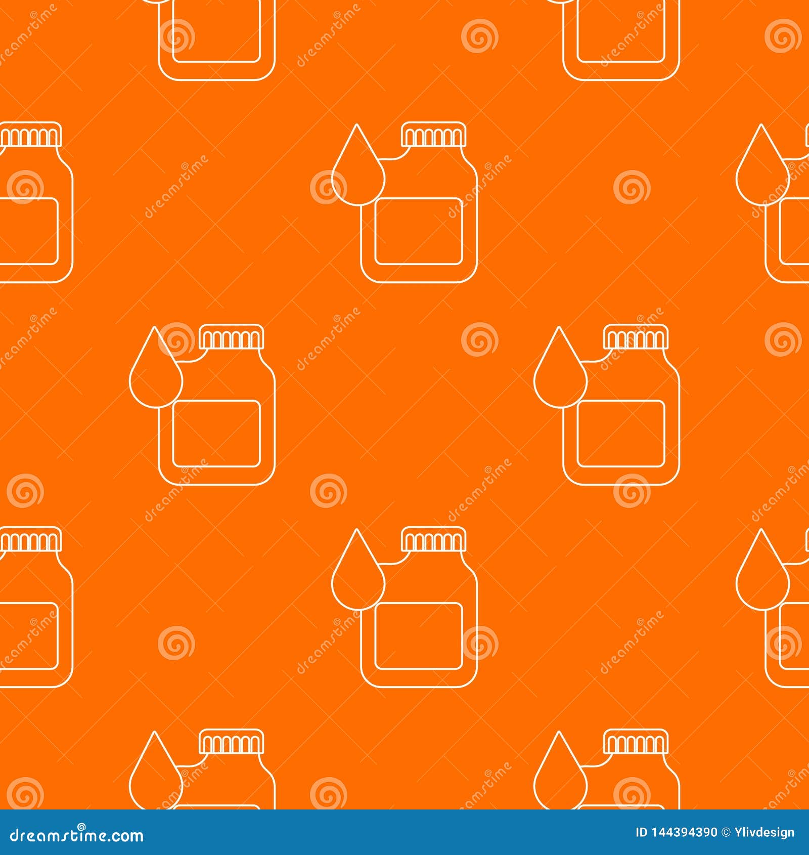 Canister Engine Oil Pattern Vector Orange Stock Vector - Illustration ...