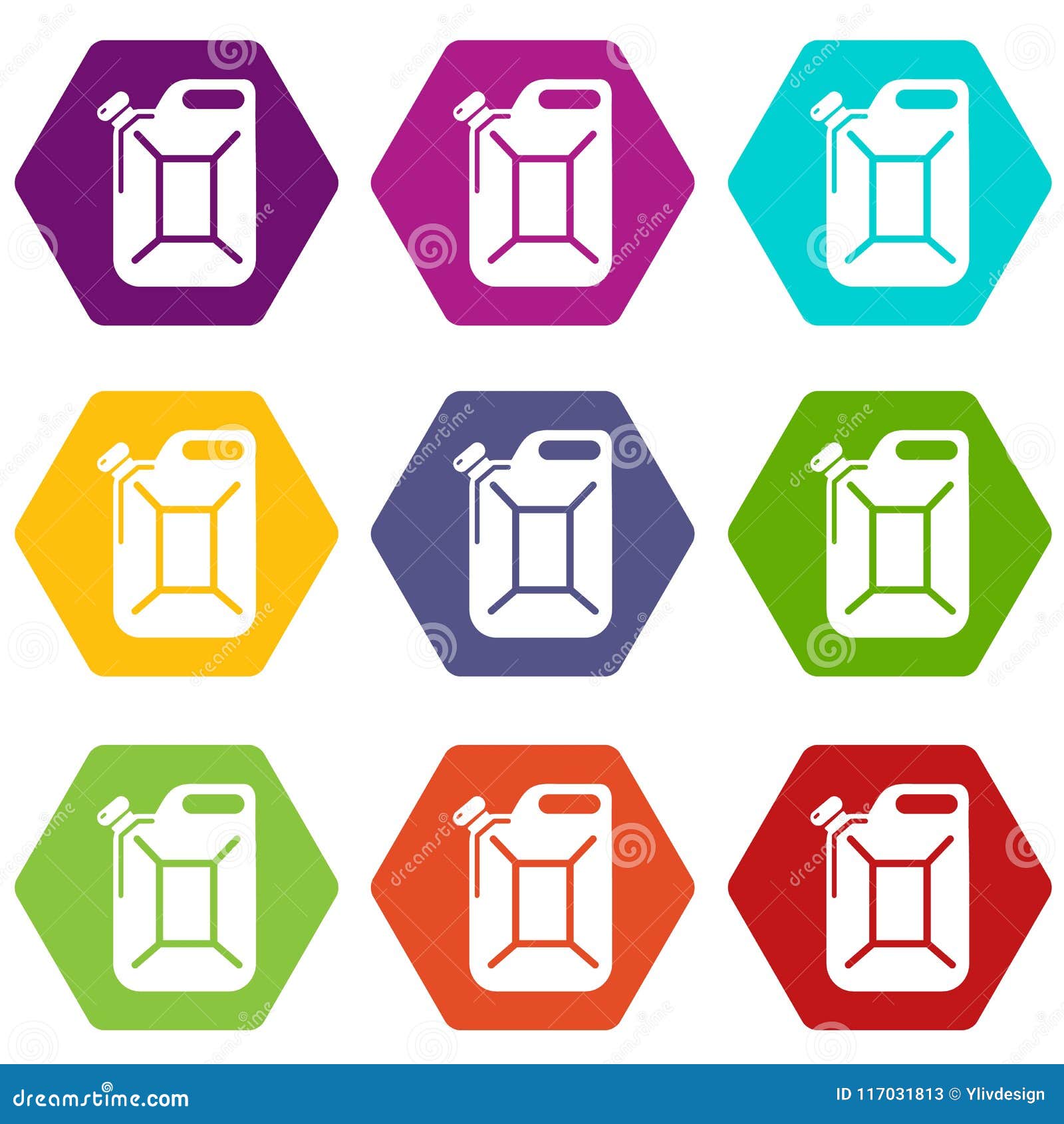 Canister Icons Set 9 Vector Stock Vector - Illustration of industrial ...