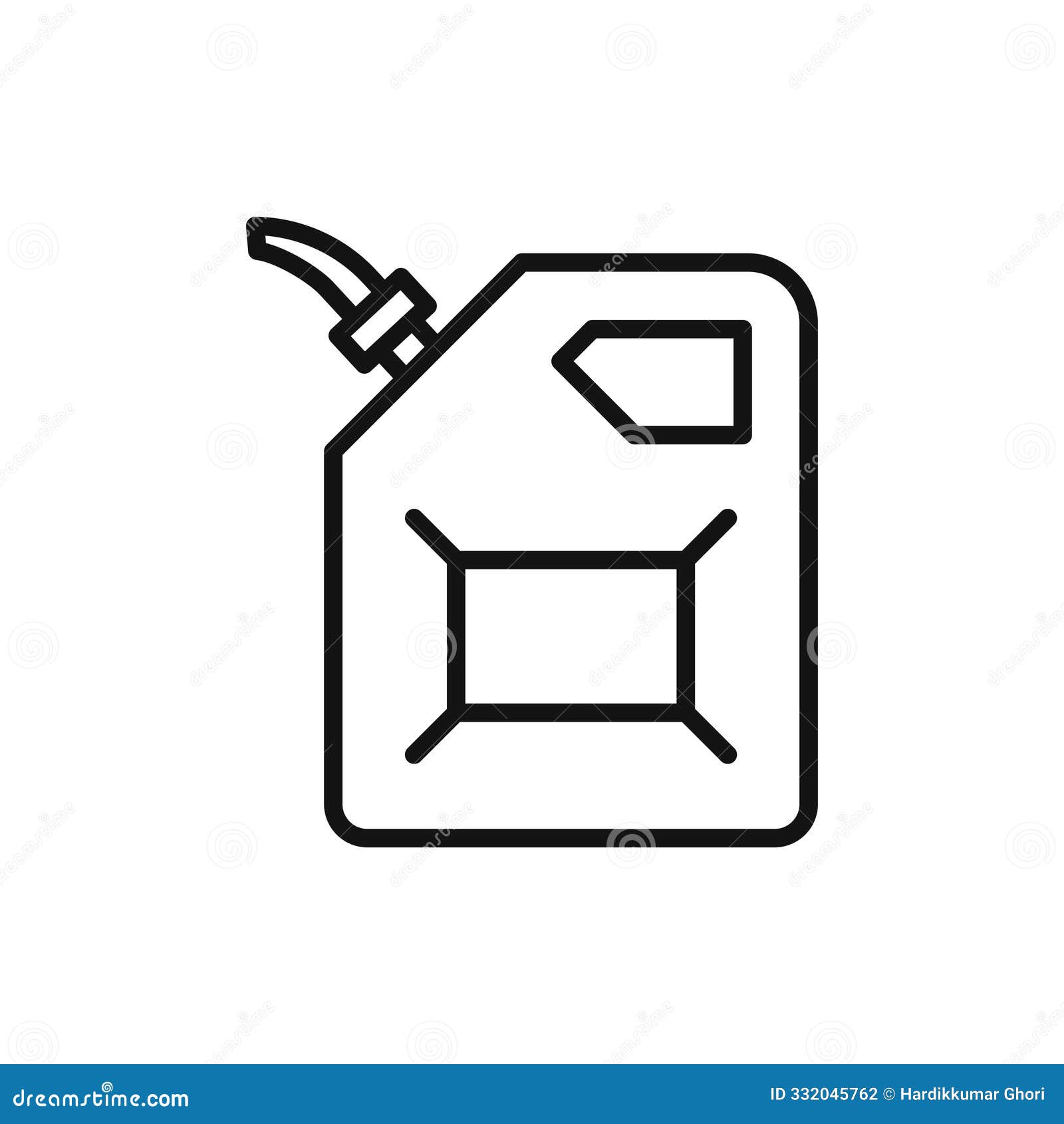 Canisters Icon Symbol on White Background Stock Vector - Illustration ...