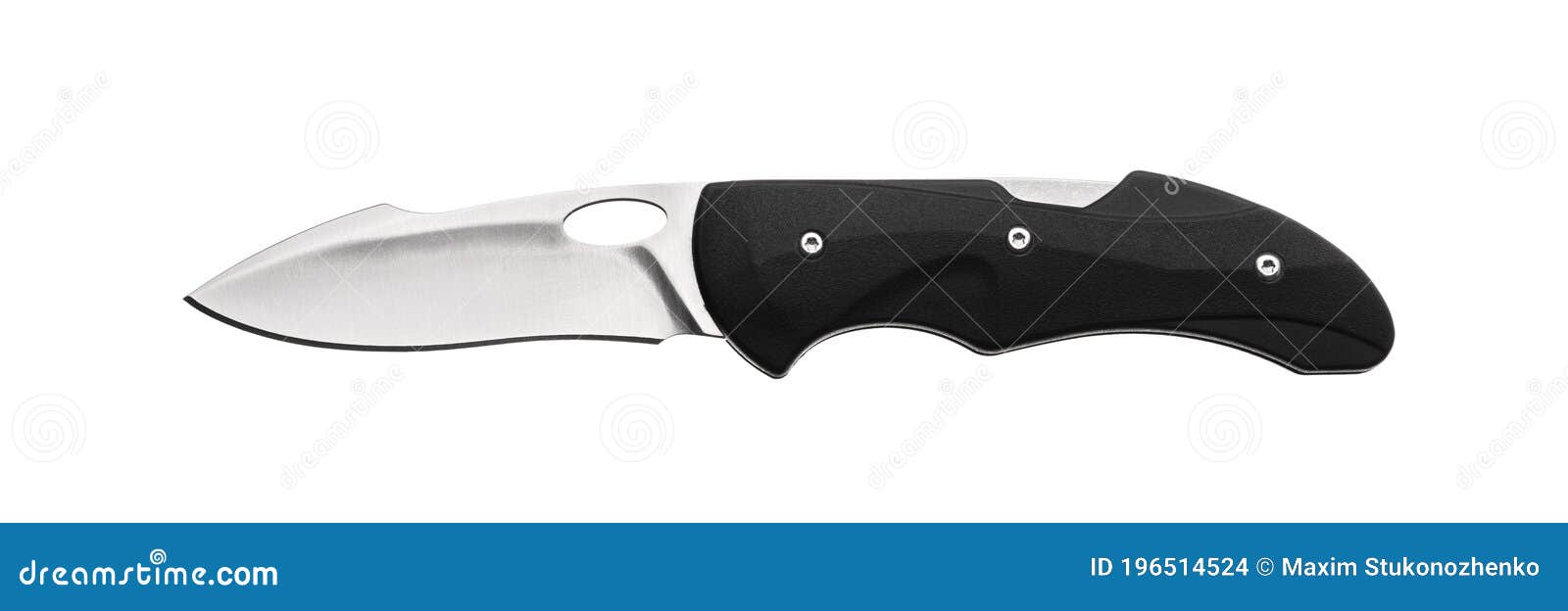Canivete isolado em branco foto de stock. Imagem de interruptor - 196514524