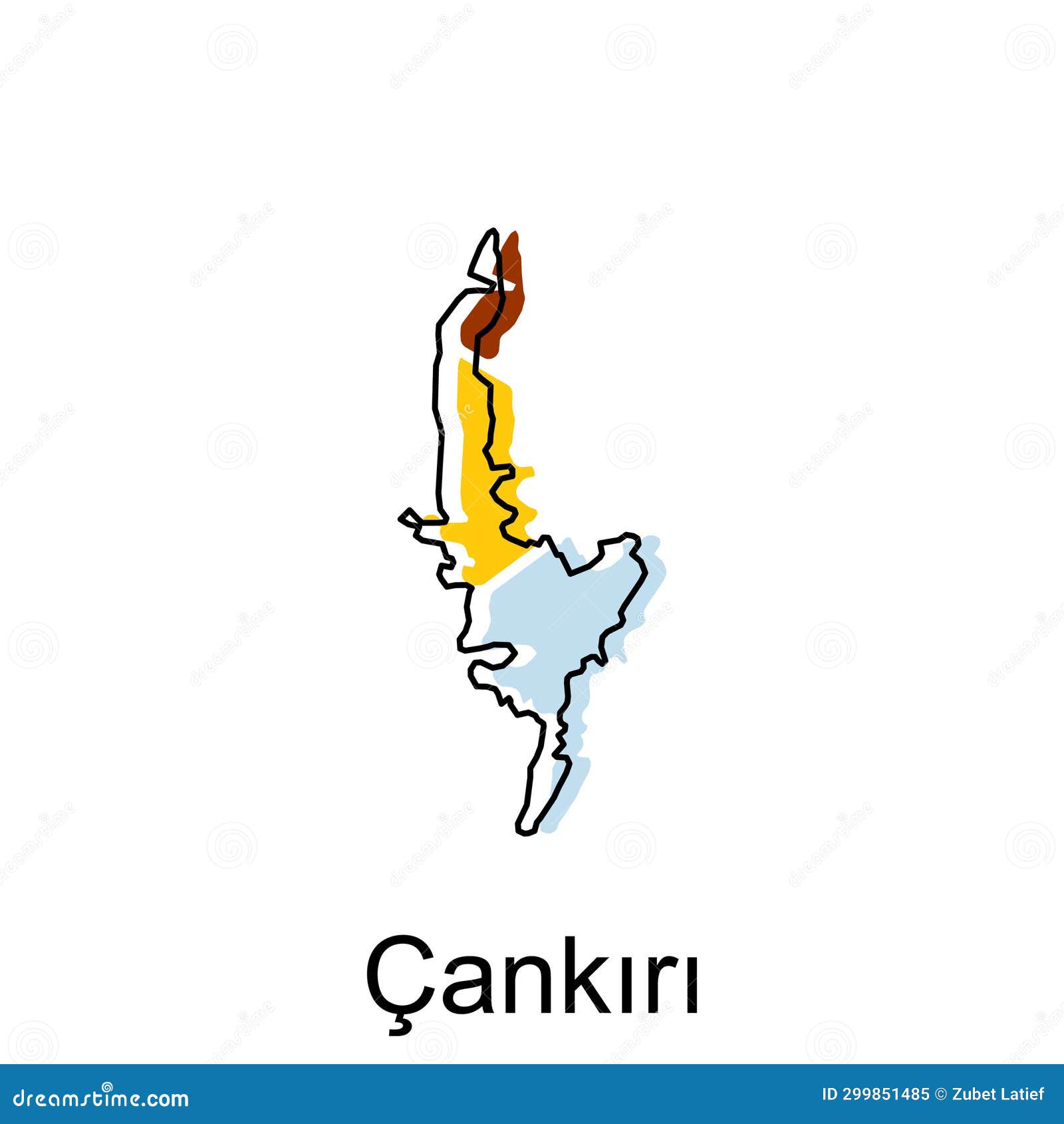 Cankiri World Map Vector Design Template, Graphic Style Isolated on ...