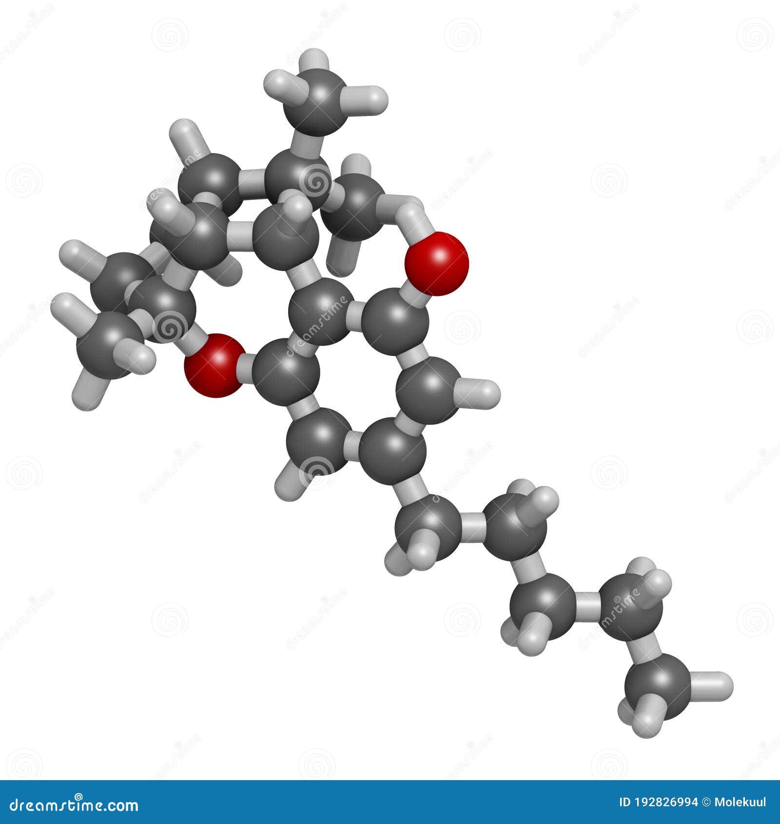 Cannabicyclol or CBL Cannabinoid Molecule. 3D Rendering Stock Photo ...