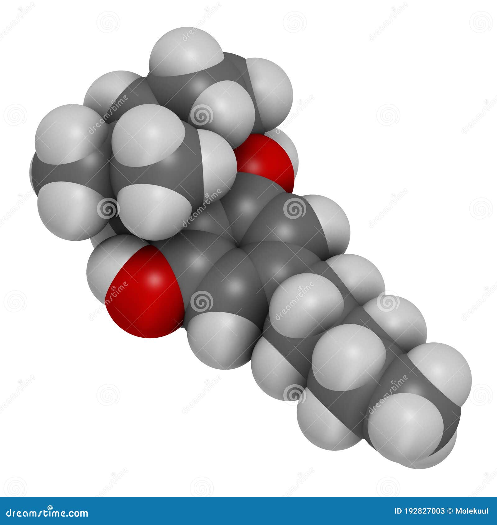 Cannabicyclol or CBL Cannabinoid Molecule. 3D Rendering Stock Image ...