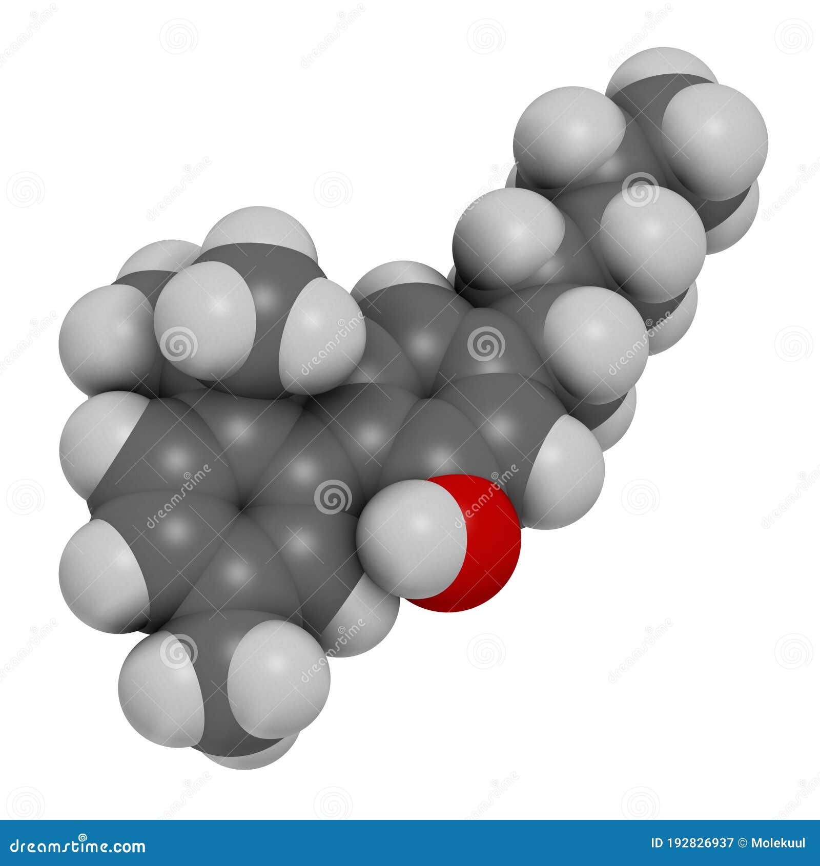 Cannabinol Molecule 3d, Molecular Structure, Ball And Stick Model ...