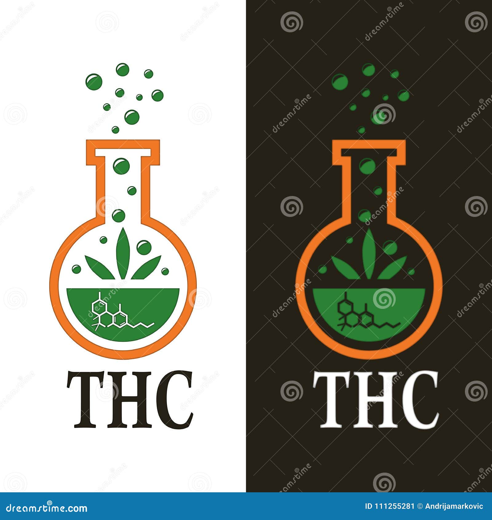 Cannabis as THC stock vector. Illustration of cannabis - 111255281